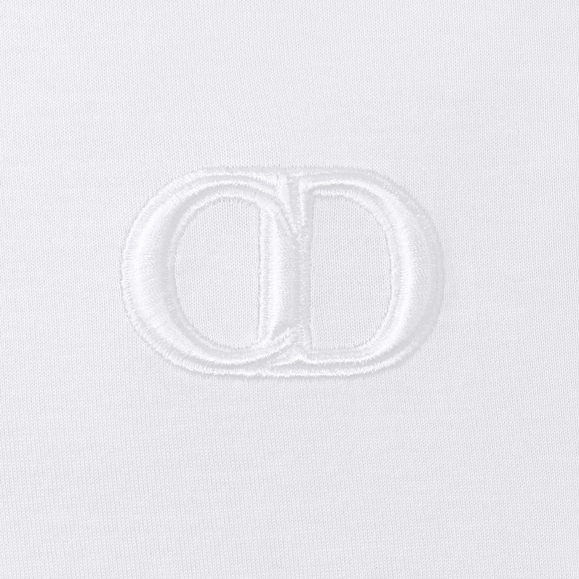 T-shirt CD Icon con vestibilità comoda Jersey di cotone bianco | DIOR