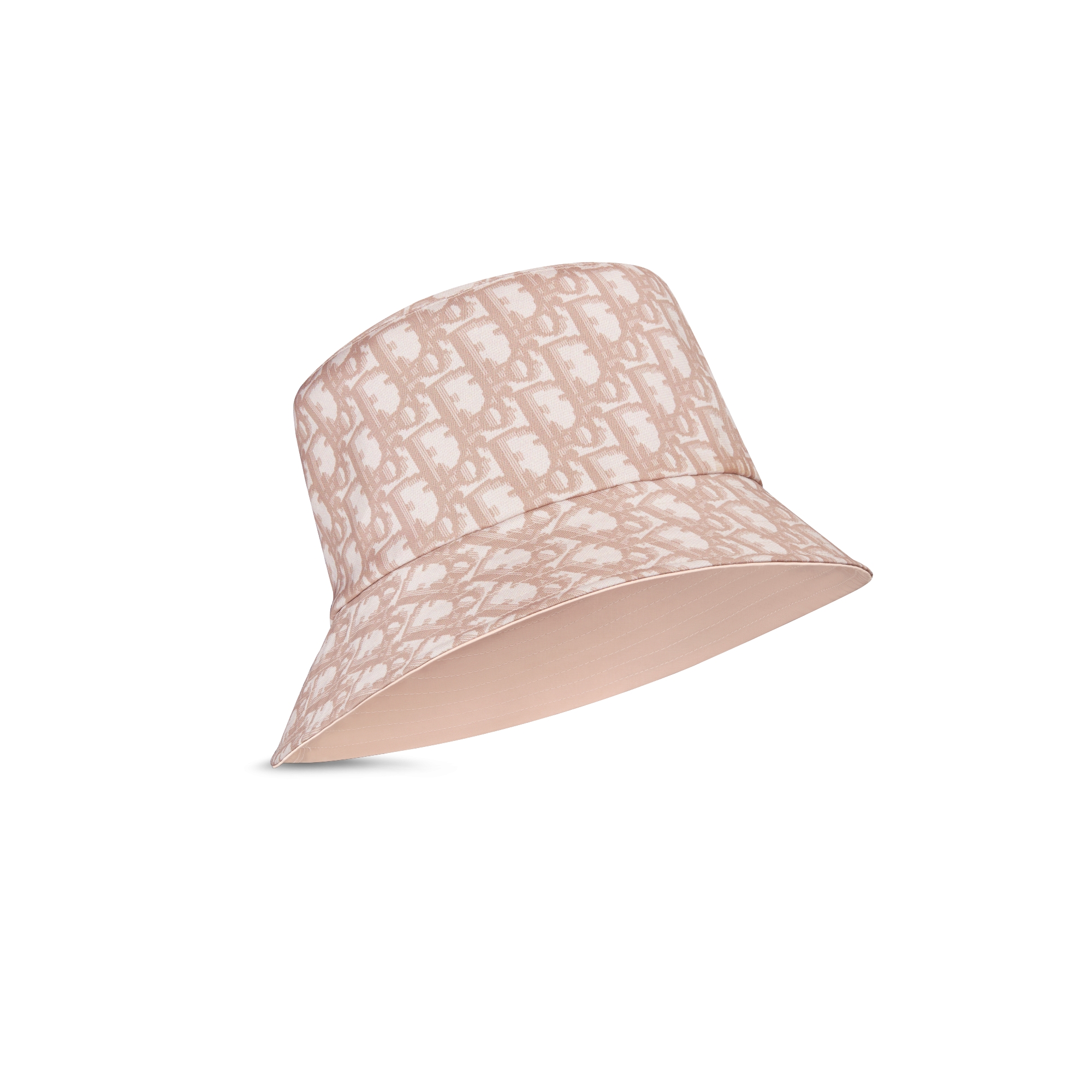Reversible Teddy-D Small Brim Bucket Hat Rose des Vents Cotton | DIOR