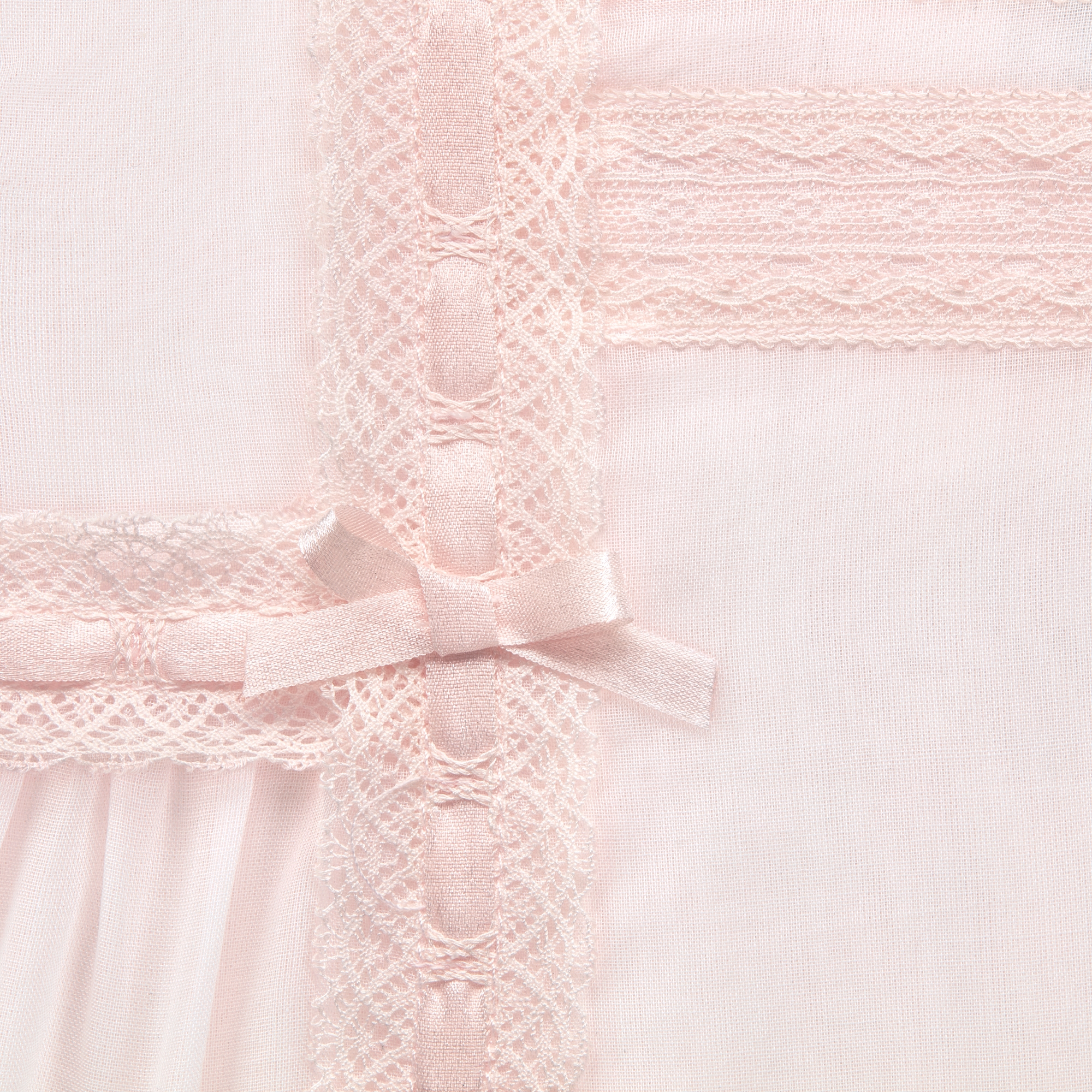 Pyjama-guimpe Nanouchka Interlock et voile de coton rose pâle | DIOR