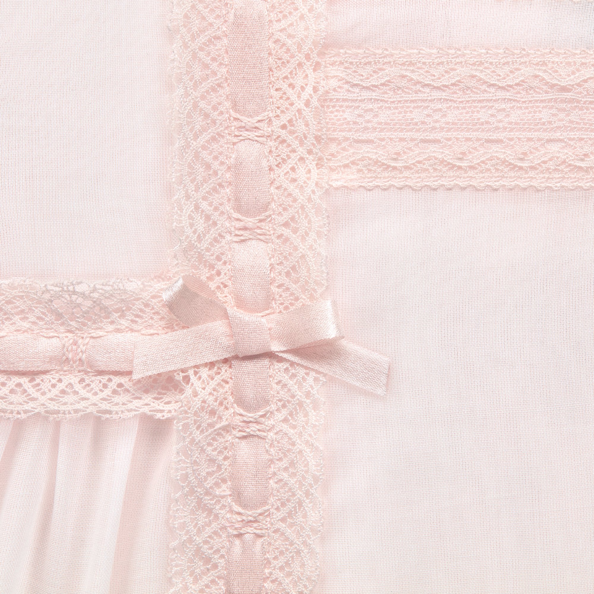 Pyjama-guimpe Nanouchka Interlock et voile de coton rose pâle | DIOR