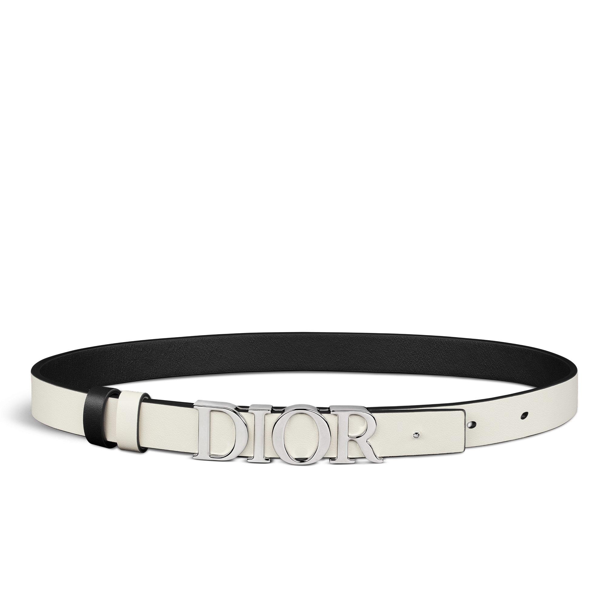 Reversible D-Dream Belt Black and Latte Smooth Calfskin, 20 MM | DIOR