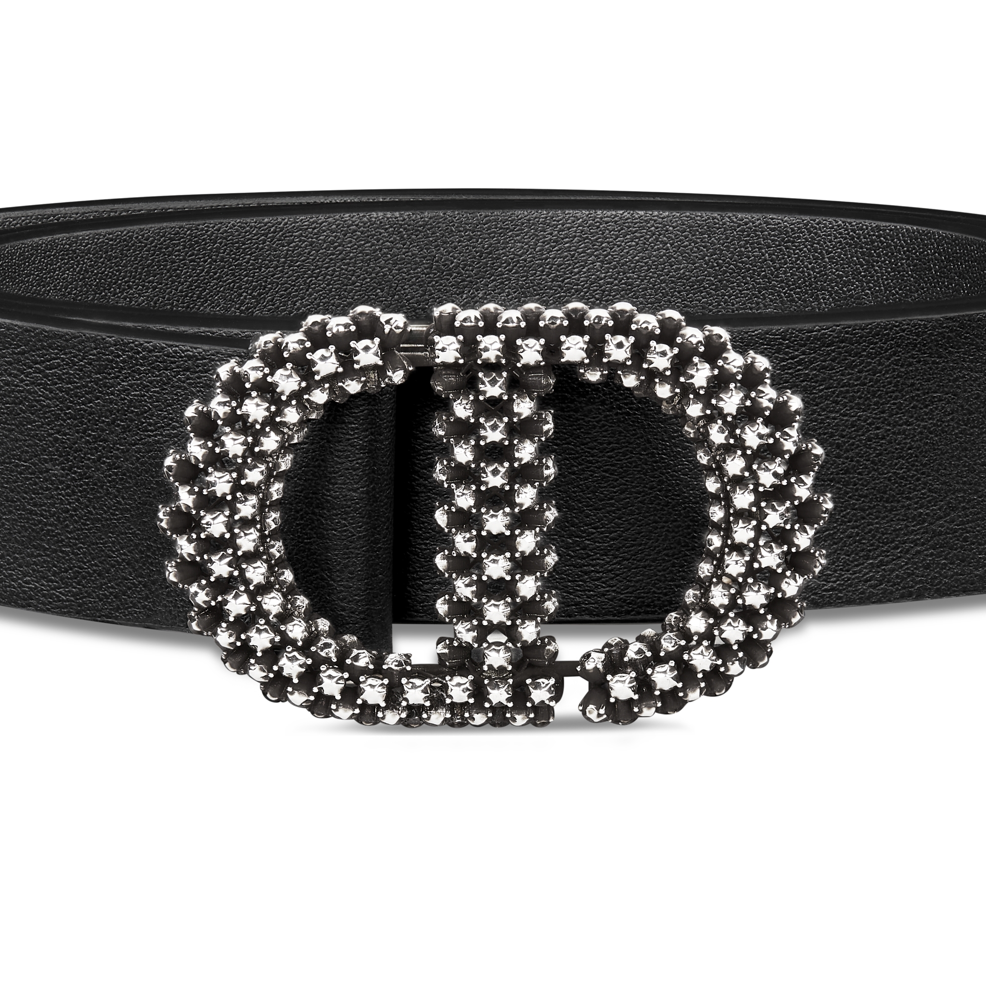 30 Montaigne Belt Black Smooth Calfskin, 25 MM | DIOR