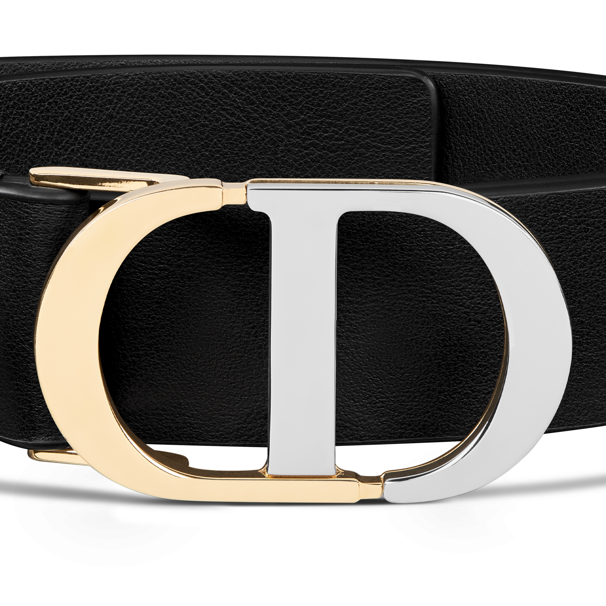 30 Montaigne Belt Black Smooth Calfskin, 25 MM | DIOR