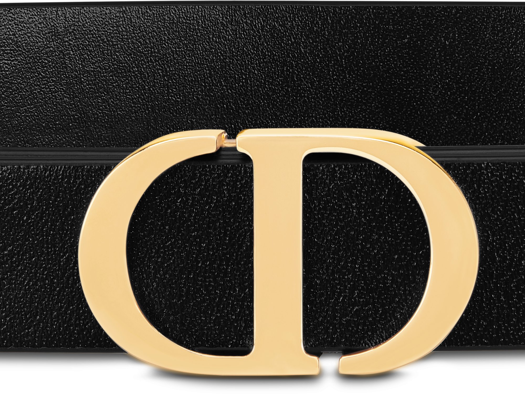 30 Montaigne Loop Belt Black Ultrasoft Calfskin, 15 MM | DIOR