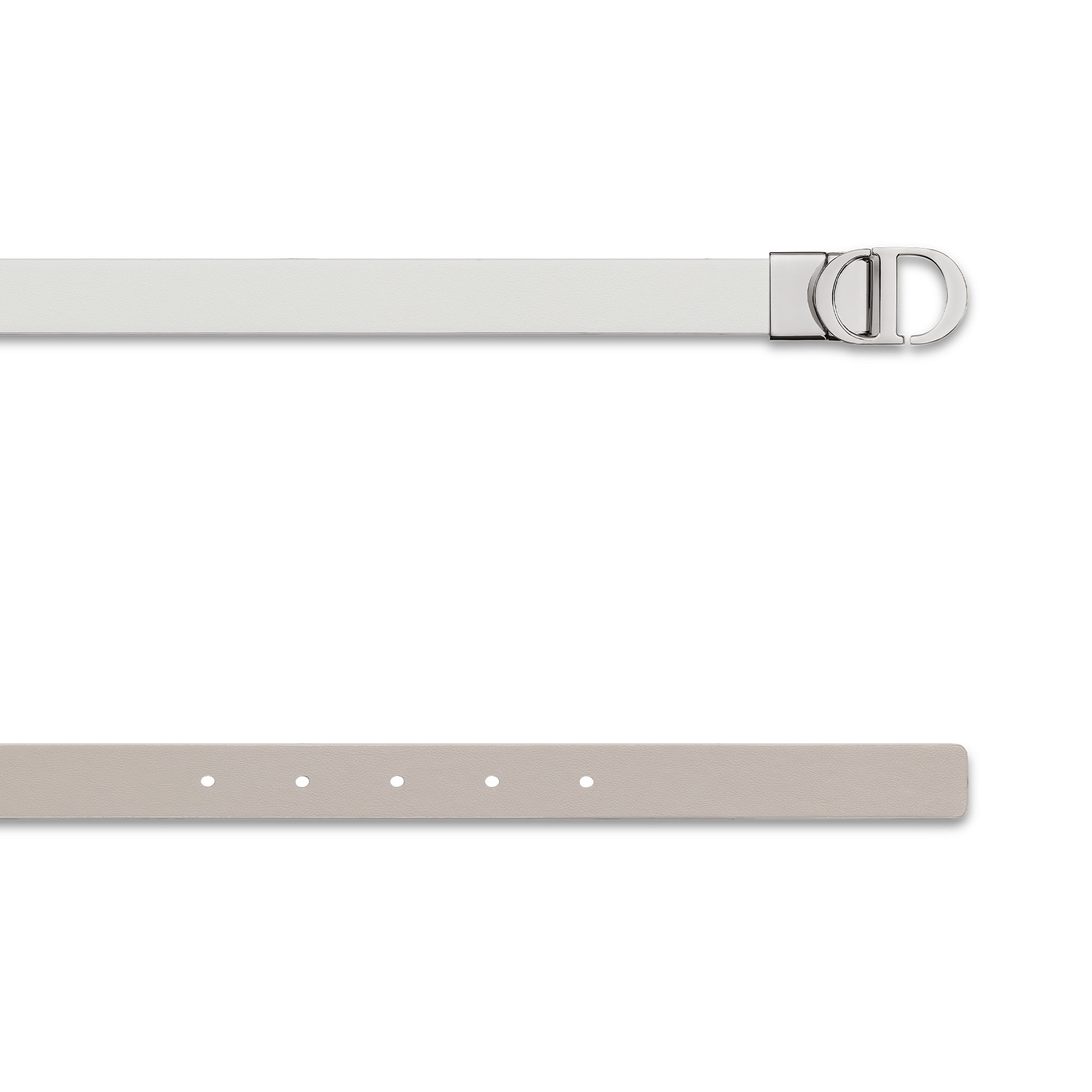 30 Montaigne Reversible Belt Gray and Light Gray Smooth Calfskin, 20 MM ...