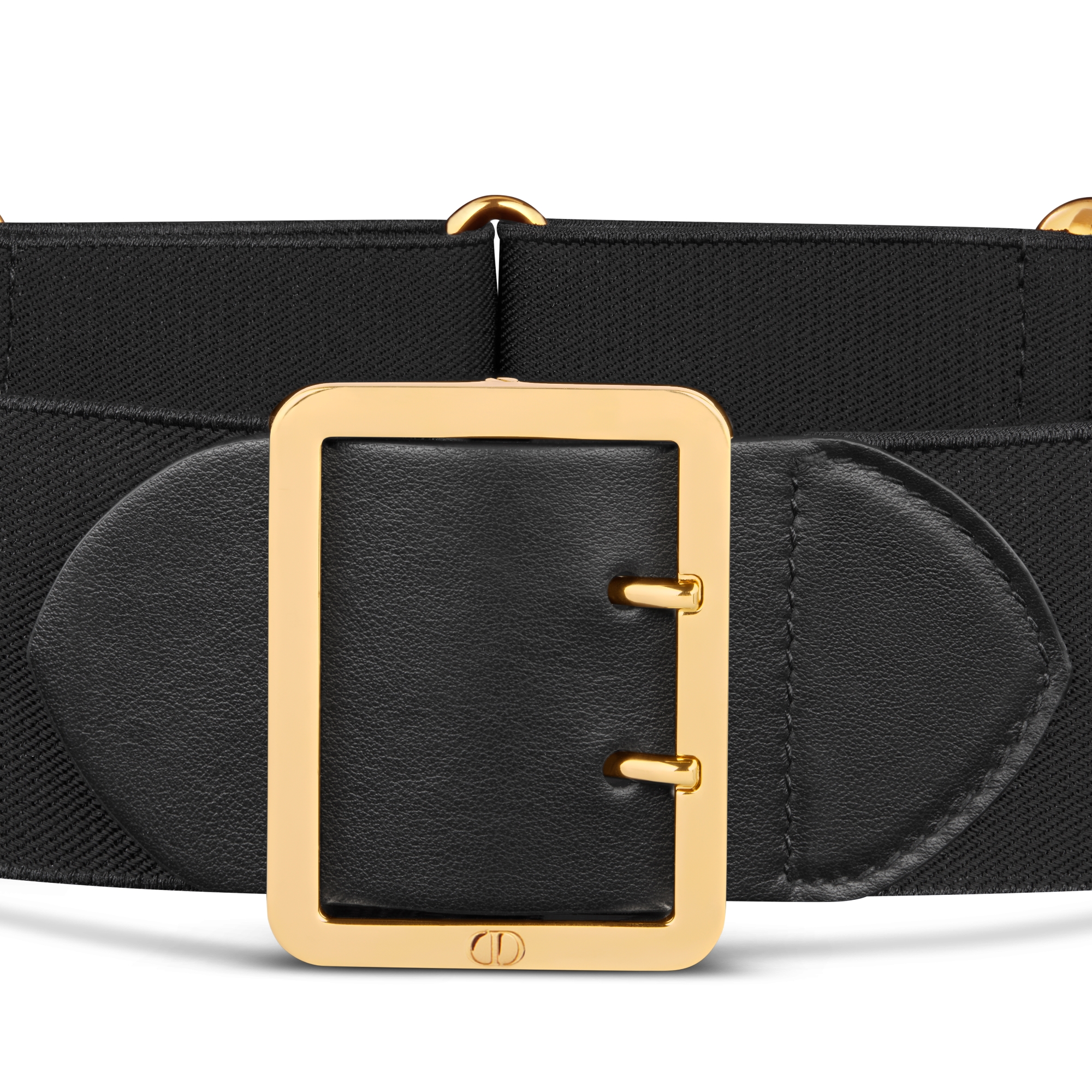 Dior Punk Belt Black Smooth Calfskin and Elastic Band, 50 MM | DIOR