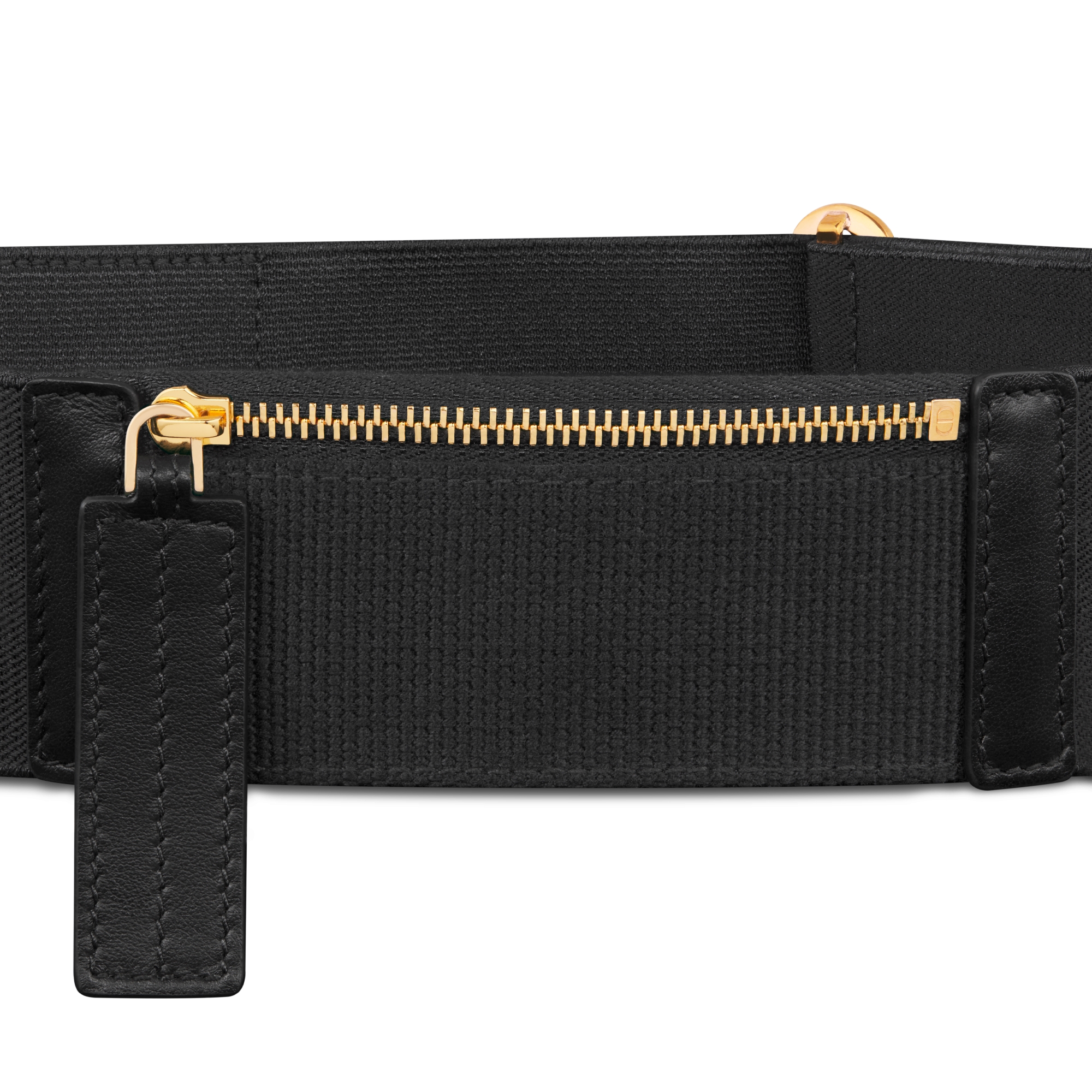 Dior Punk Belt Black Smooth Calfskin and Elastic Band, 50 MM | DIOR