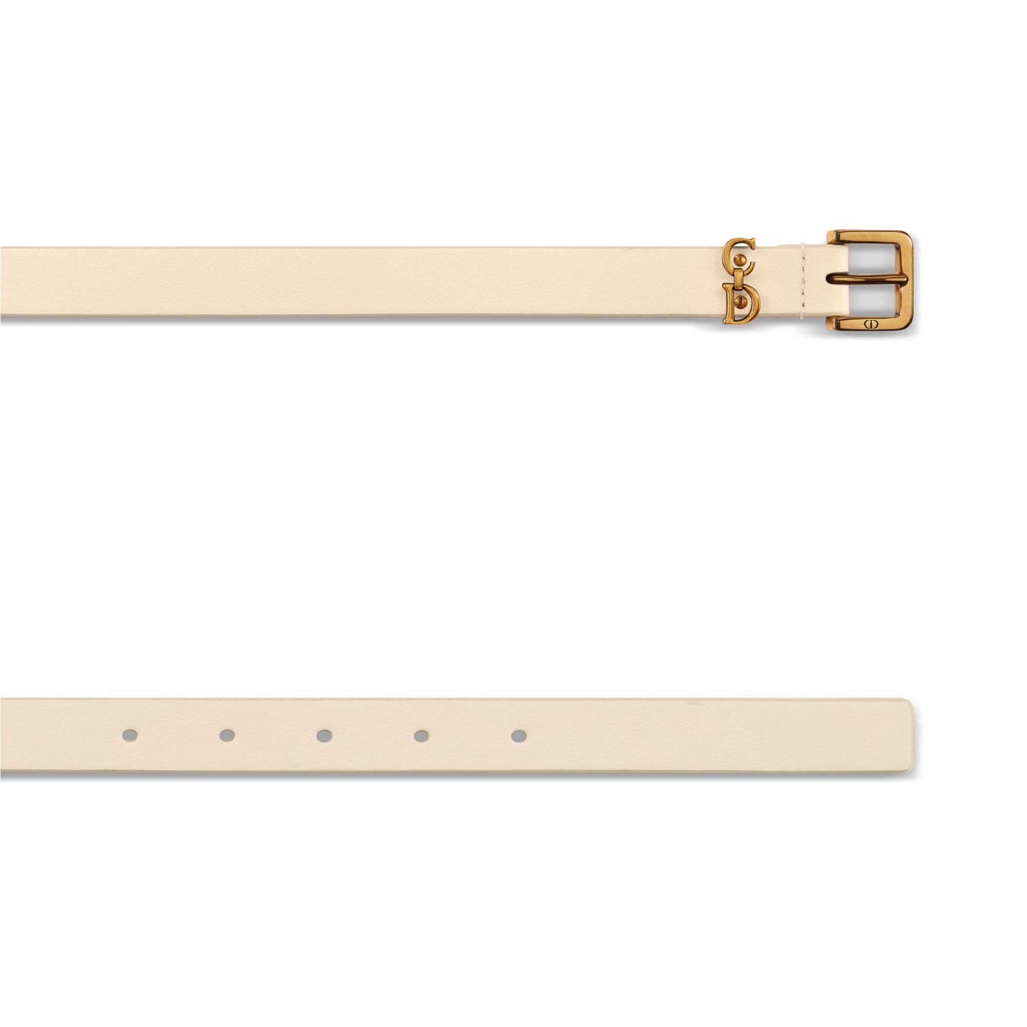 Saddle Loop Belt Light Ivory Smooth Calfskin, 20 MM | DIOR