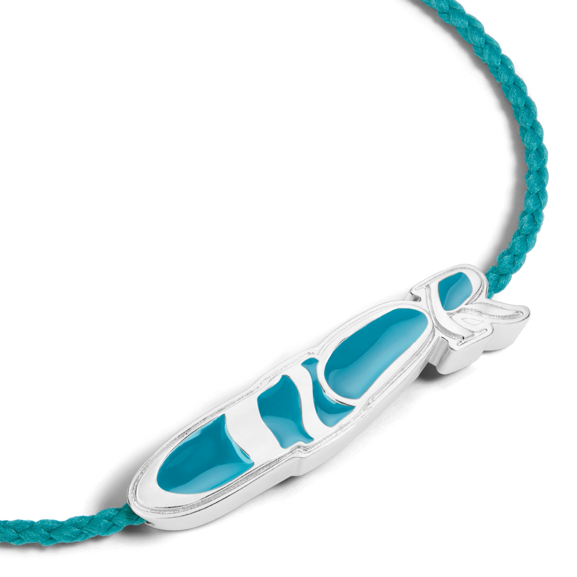 DIOR AND LEWIS HAMILTON Bracelet Silver-Finish Brass with Turquoise ...