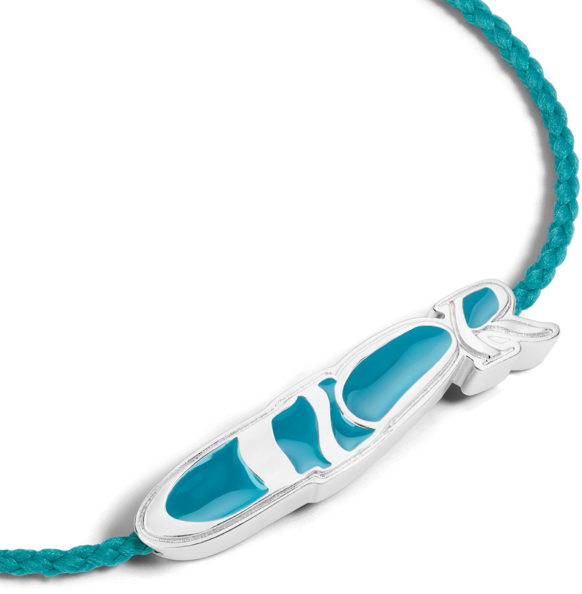 DIOR AND LEWIS HAMILTON Bracelet Silver-Finish Brass with Turquoise ...