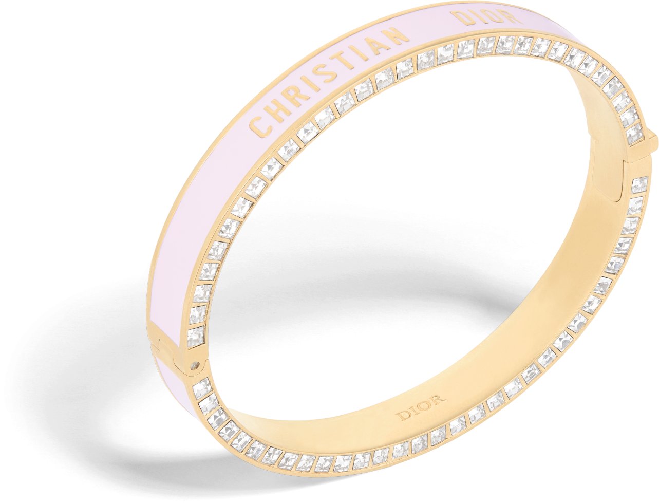 Dior Night Code Bangle Gold-Finish Metal with White Crystals and Pale ...