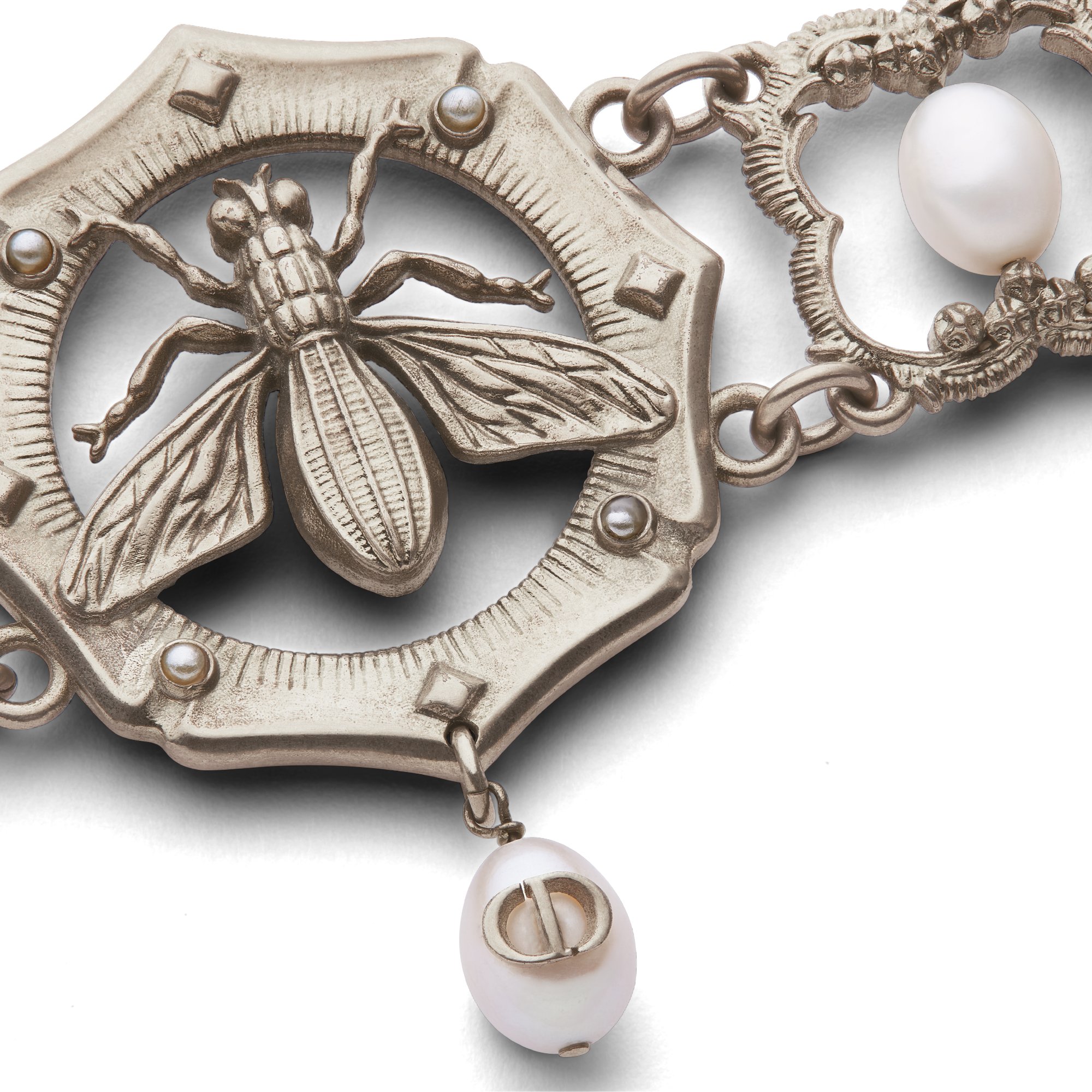 Dior Symbol Bracelet Semi-Matte Antique Palladium-Finish Metal and ...