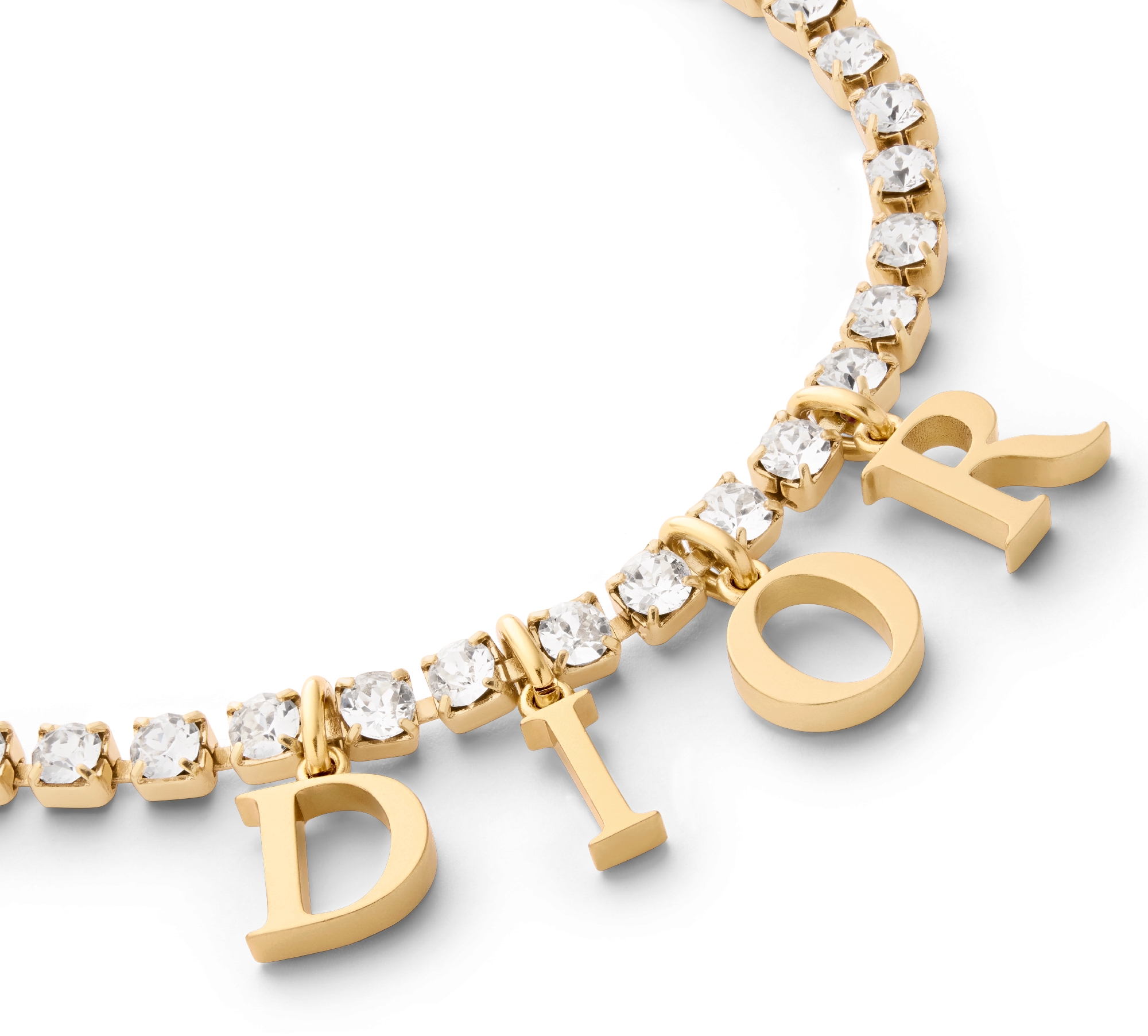 Dio(r)evolution Bracelet Gold-Finish Metal and Silver-Tone Crystals | DIOR