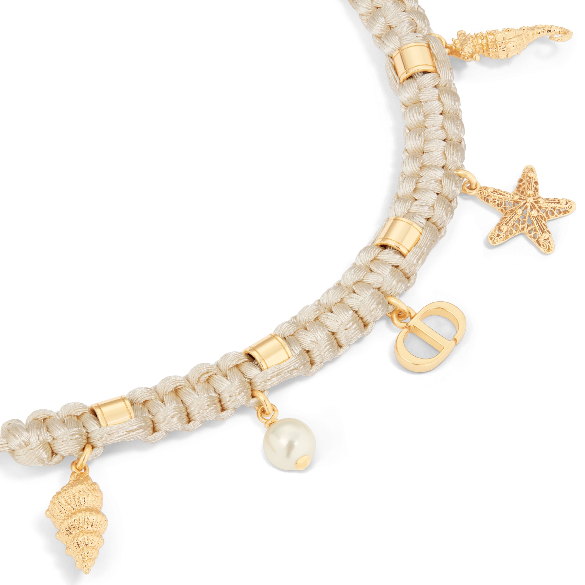 Dioriviera Dior Cabinet d'Été Bracelet Gold-Finish Metal with White ...