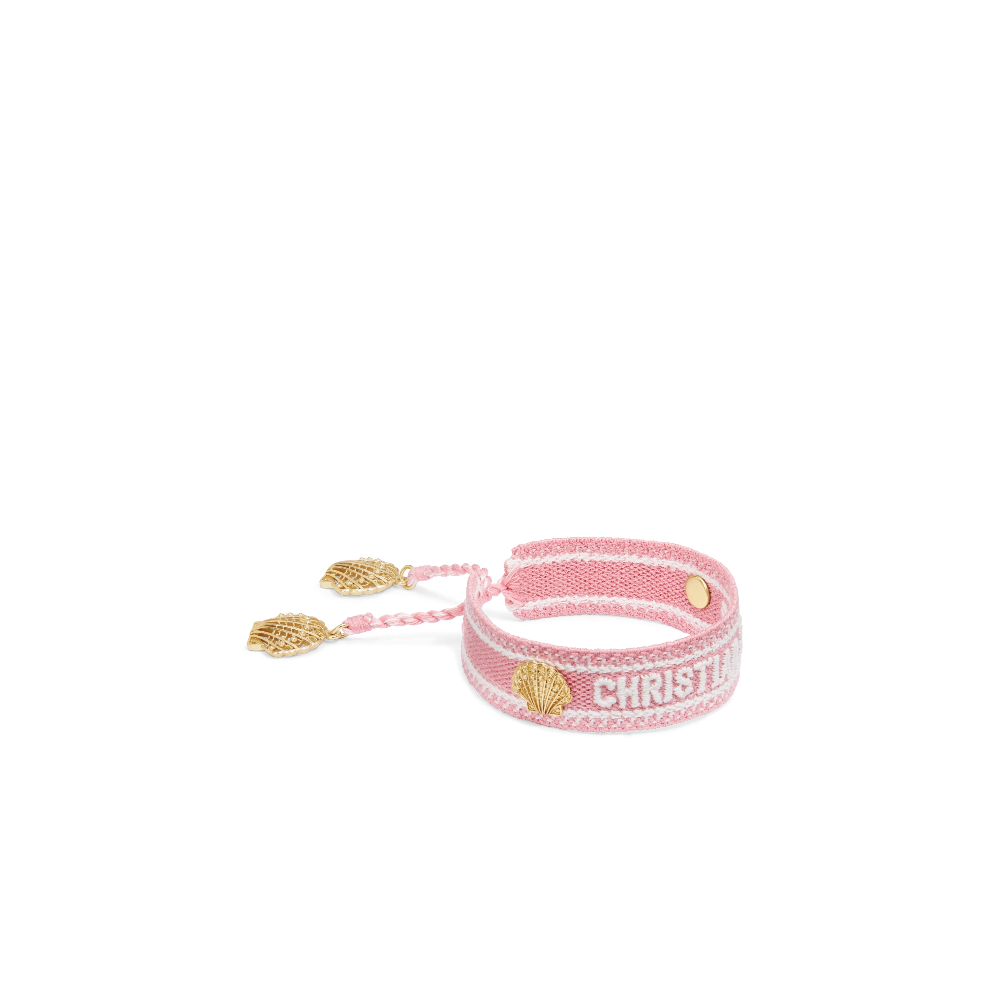 Dioriviera Christian Dior-armband Candy roze katoen en metaal met ...