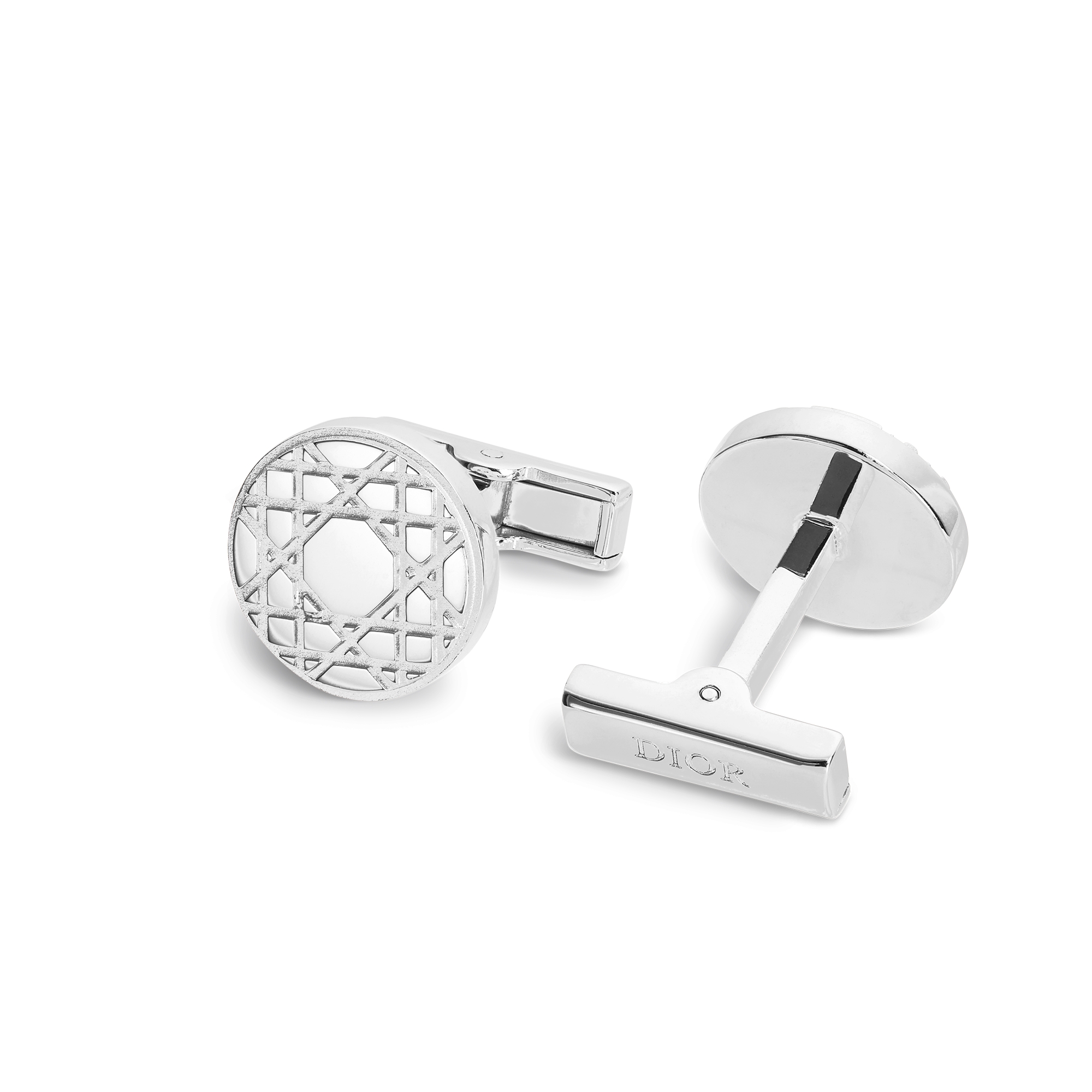 Dior Icons Cannage Cufflinks Silver | DIOR