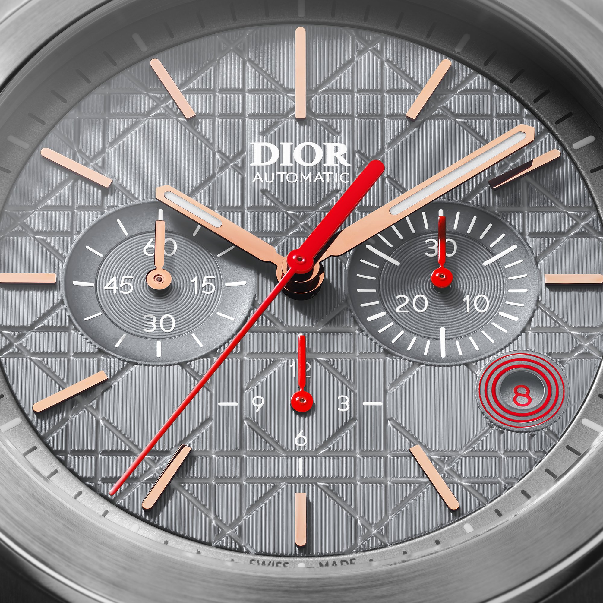 Chiffre Rouge Ø 41 MM, Automatic, Chronograph, Steel, Pink Gold Bumper ...