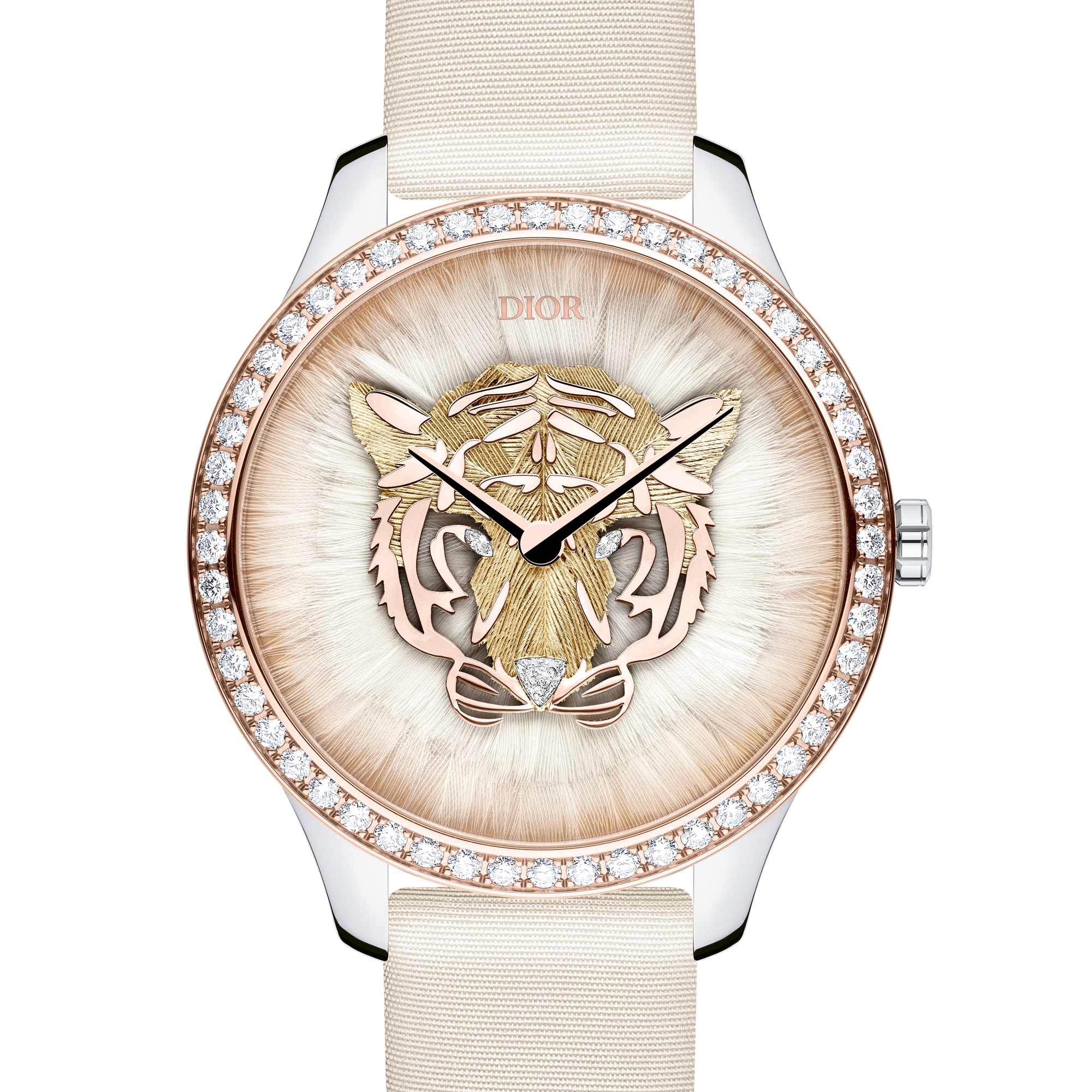 DIOR | Dior Grand Soir Year of the Tiger 直径36mmケース 自動巻きムーブメント スチール・ピンク ...