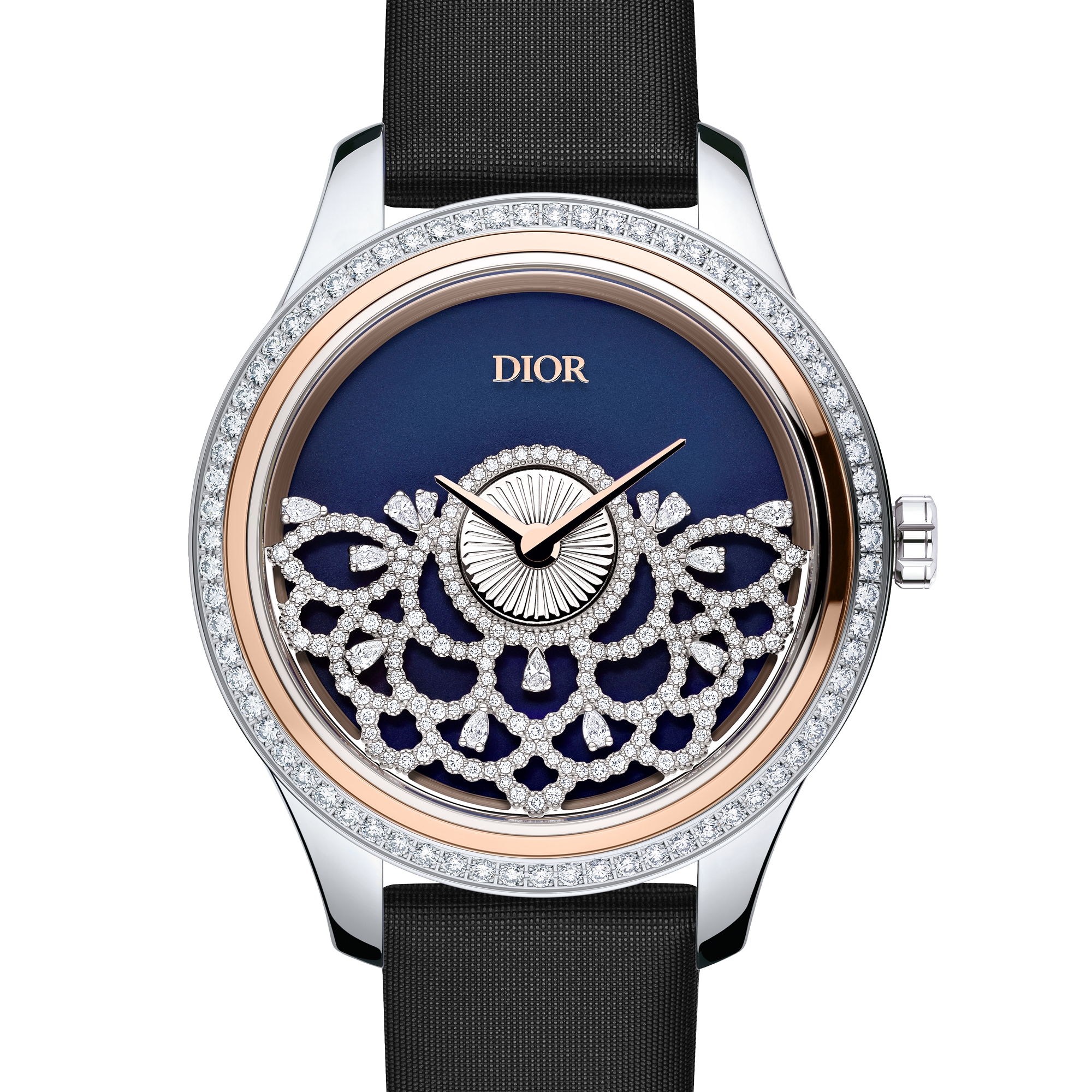 Dior Grand Bal Dentelle Ø 36 mm, Automatic Movement, Steel, Pink Gold ...