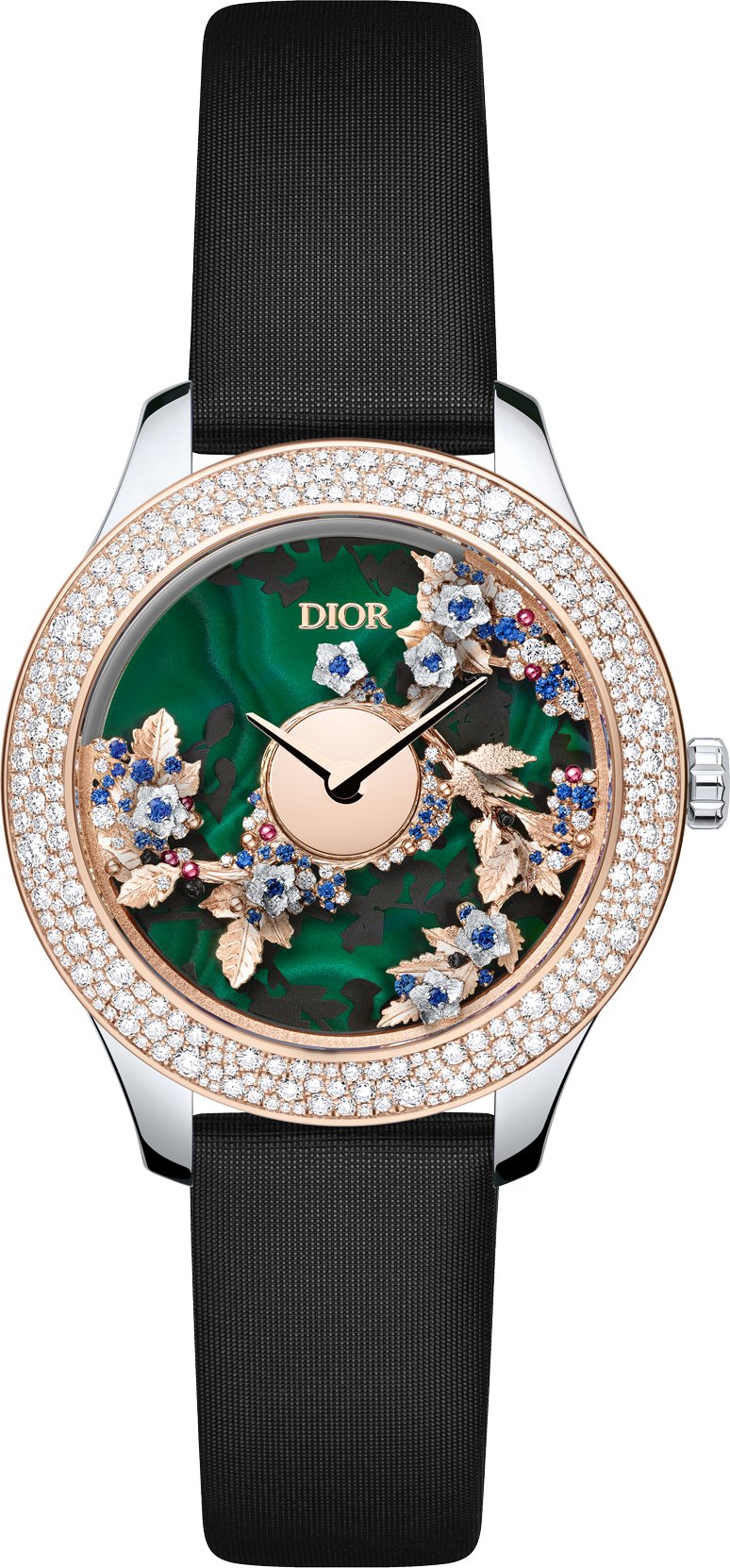 Dior Grand Bal Milly La Nuit Ø 36 mm, mouvement automatique, acier, or ...