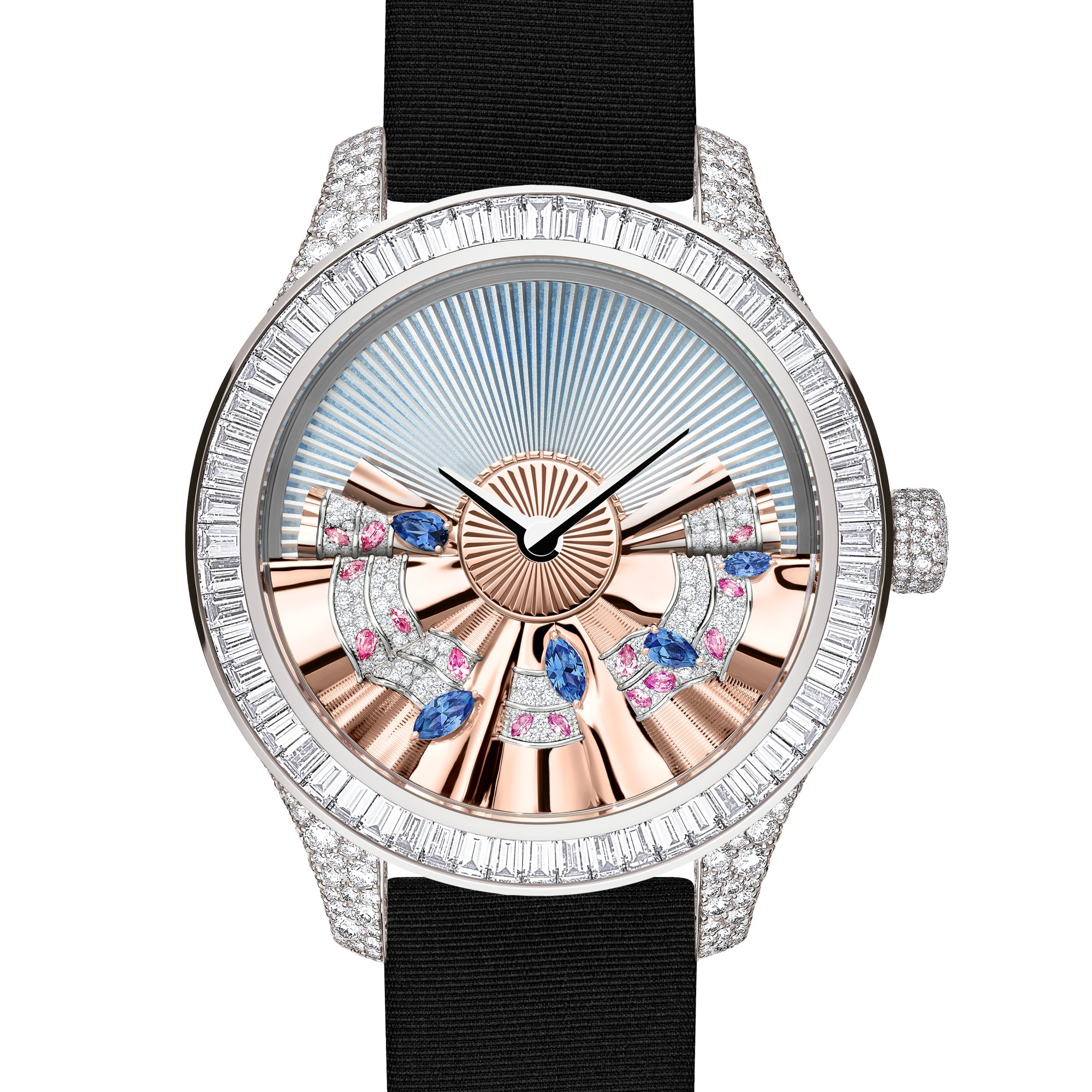 Dior Grand Bal de Printemps N°2 Ø 36 mm, ouro branco, diamantes e ...