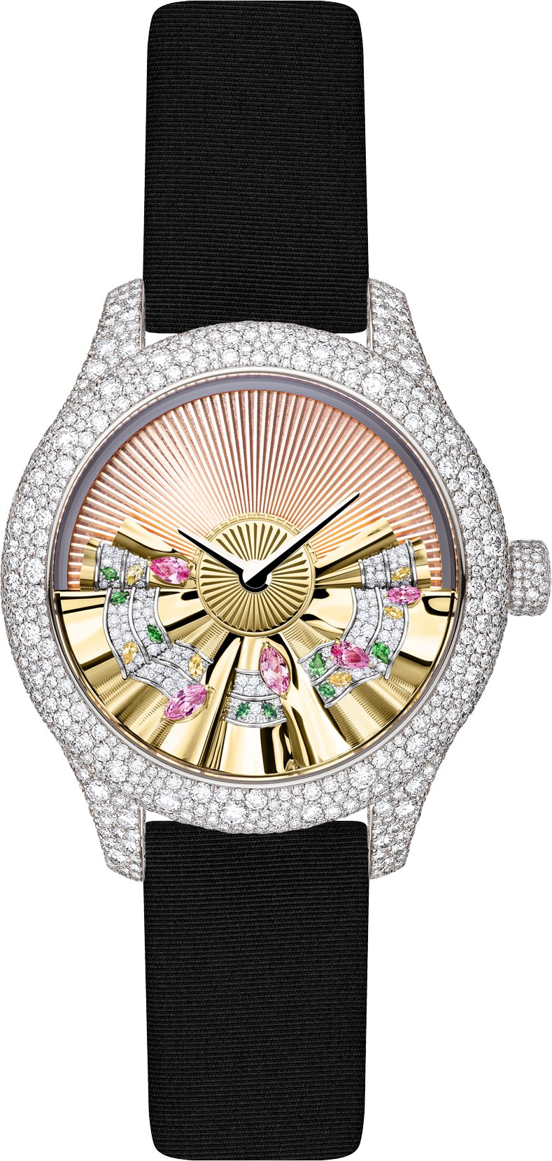 Dior Grand Bal de Printemps N°3 Ø 36 mm, white gold, diamonds and ...