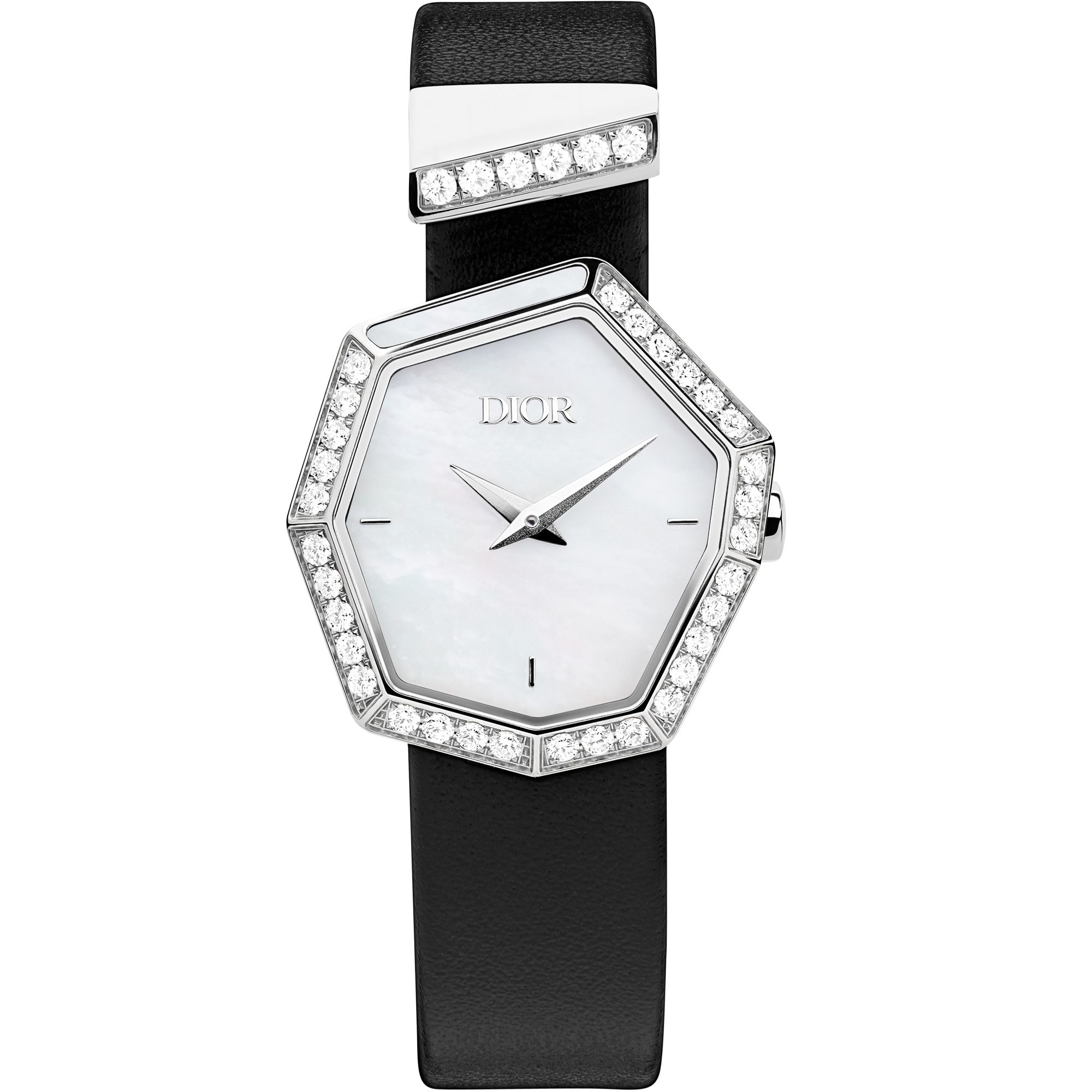 GEM DIOR Ø 27 mm (1”), Steel, Mother-of-Pearl and Diamonds | DIOR