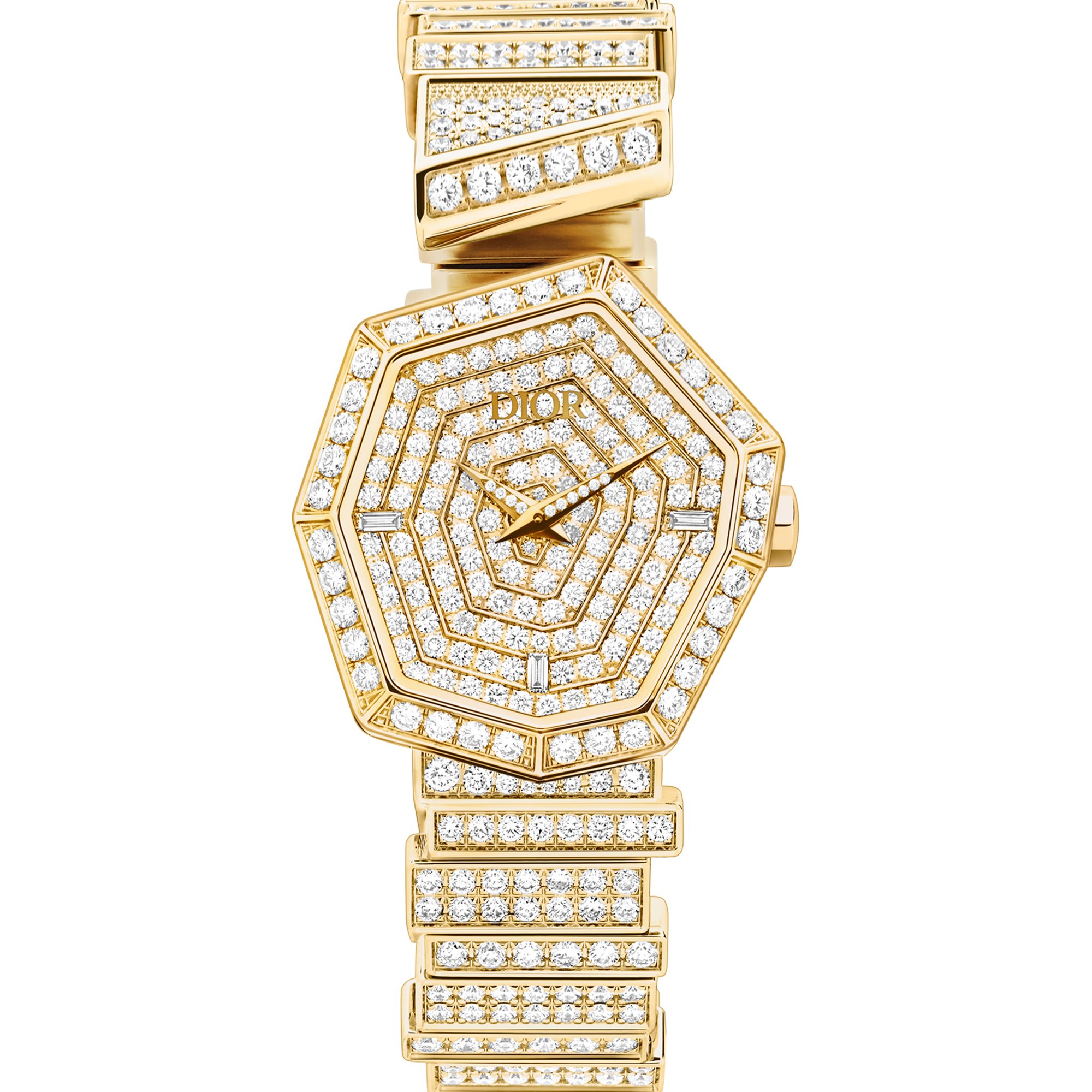 GEM DIOR Ø 27 mm, Yellow Gold and Diamonds | DIOR