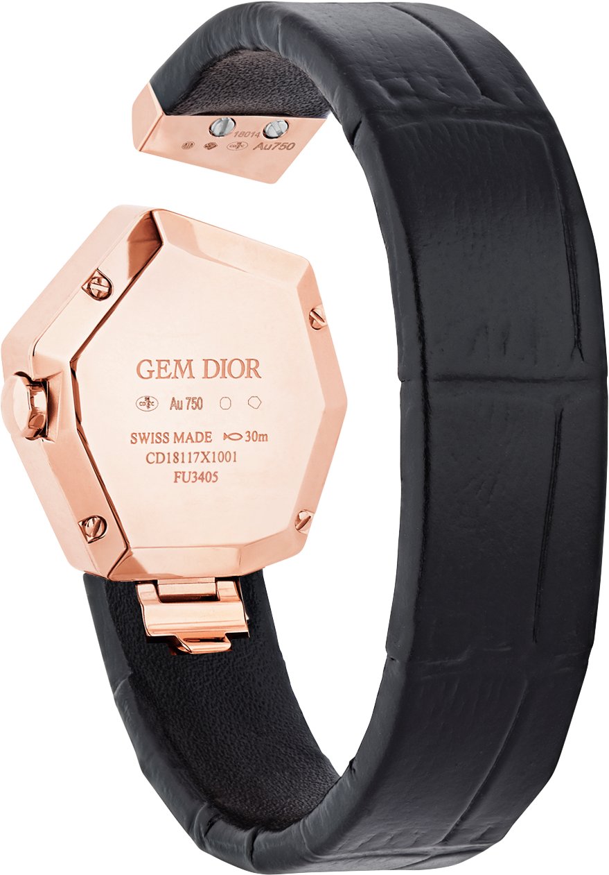 GEM DIOR Ø 27 mm (1”), Rose Gold, Mother of Pearl and Diamonds | DIOR