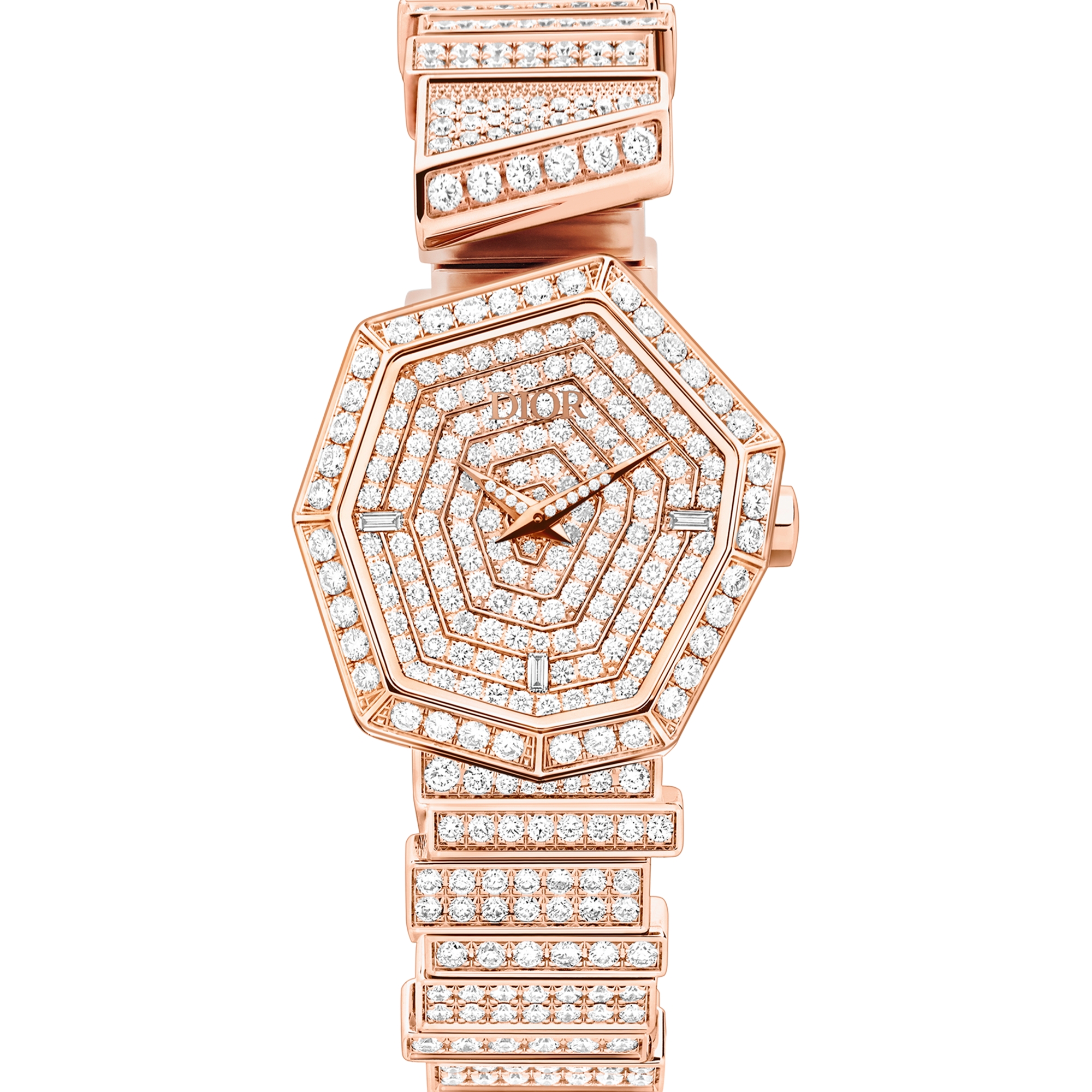 GEM DIOR Ø 27 mm, Roségold und Diamanten | DIOR