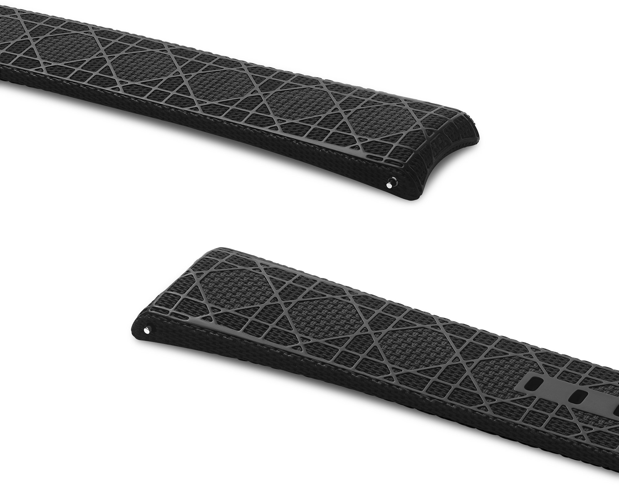 Correa de reloj Chiffre Rouge, Ø 41 mm Goma negra con motivo ...