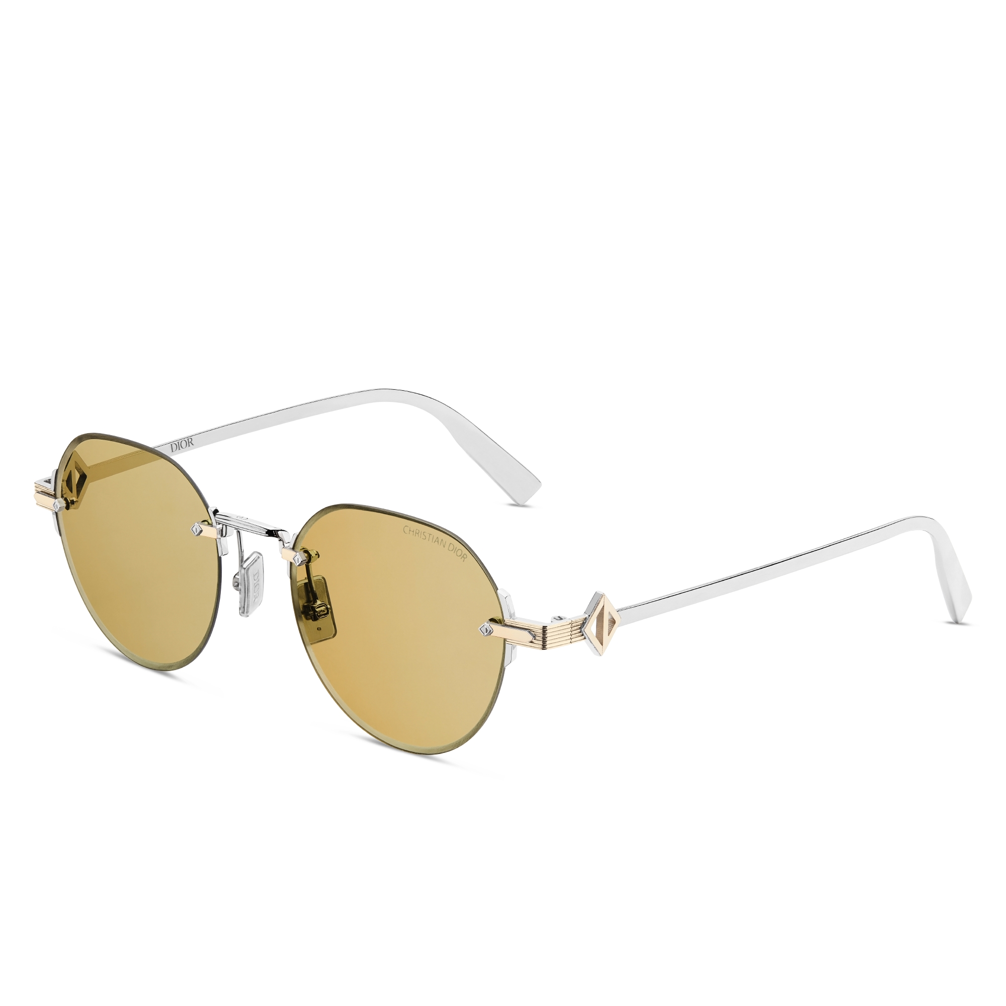 CD Diamond R5U Yellow Round Sunglasses | DIOR