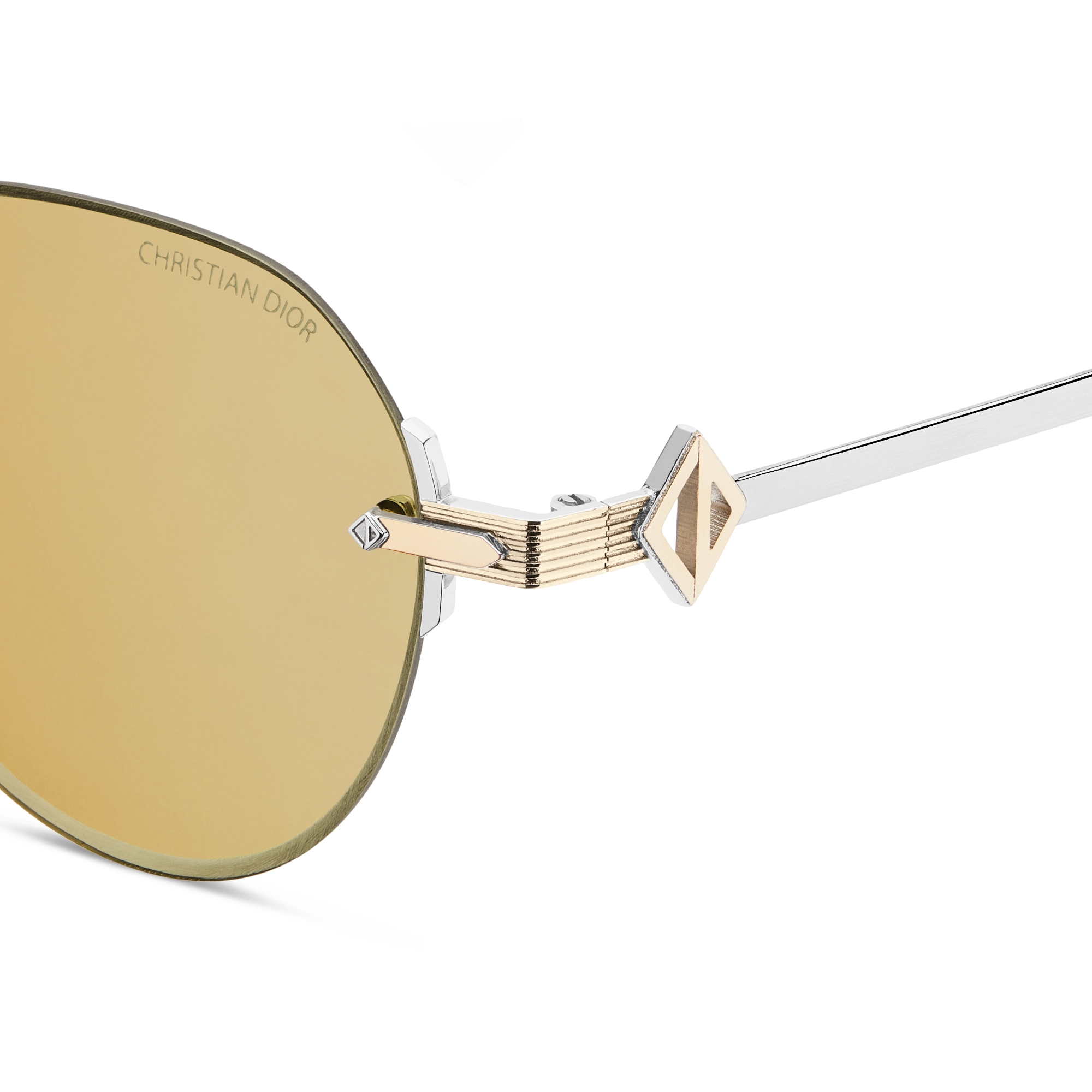 CD Diamond R5U Gele ronde zonnebril | DIOR
