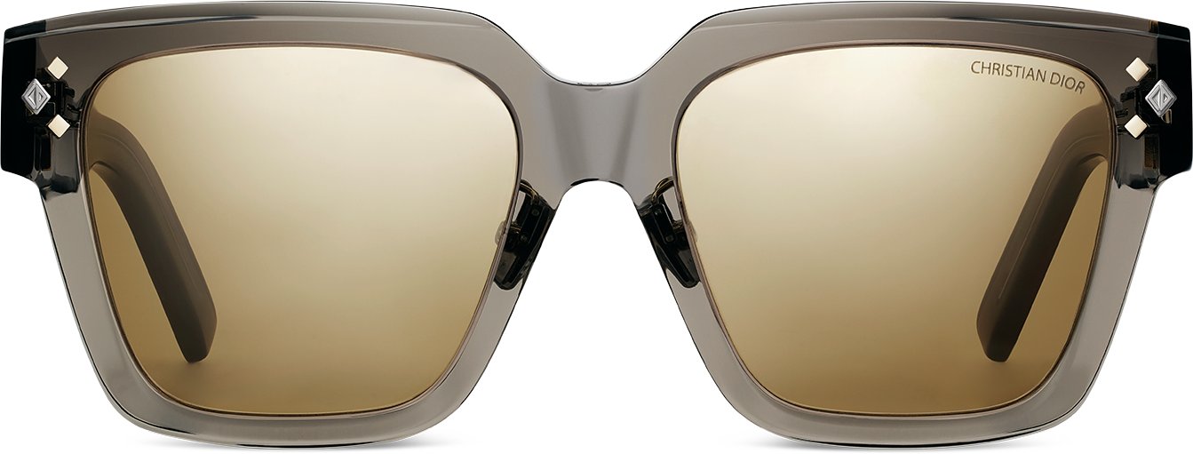 CD Diamond S3F 半透明灰色正方形太陽眼鏡 | DIOR