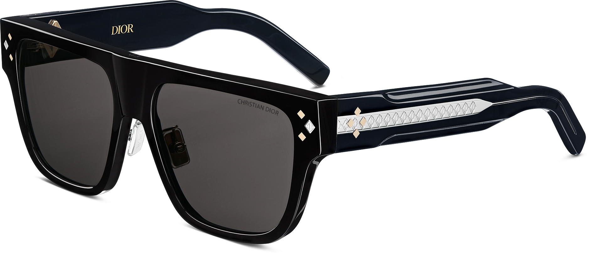 CD Diamond S6F Black Square Sunglasses | DIOR