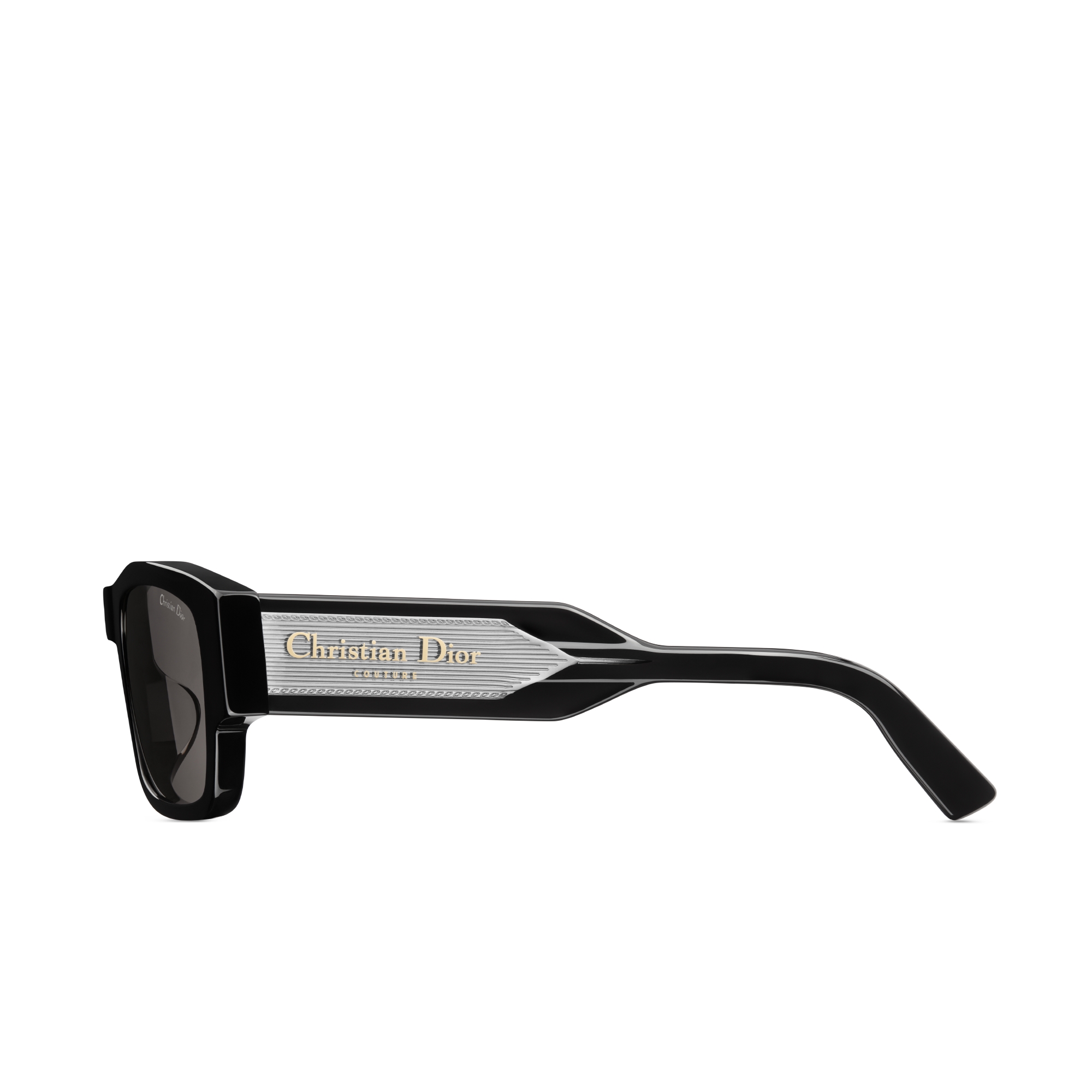 Christian Dior Label S1F Black Rectangular Sunglasses | DIOR