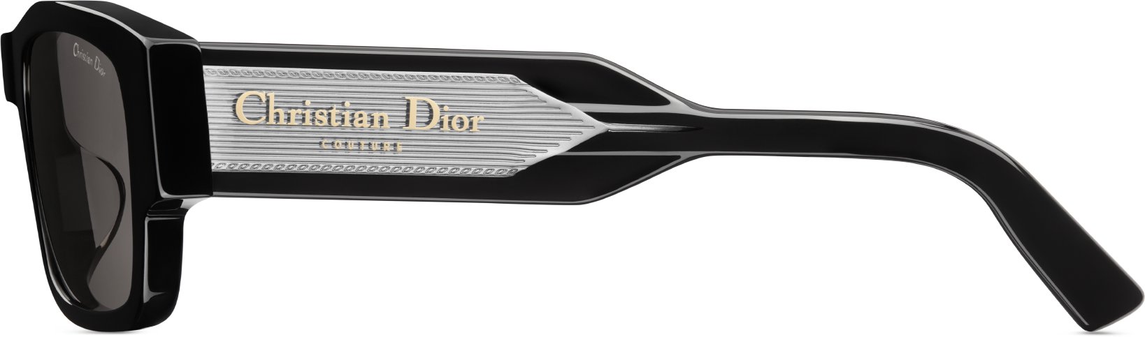 Christian Dior Label S1F Black Rectangular Sunglasses | DIOR