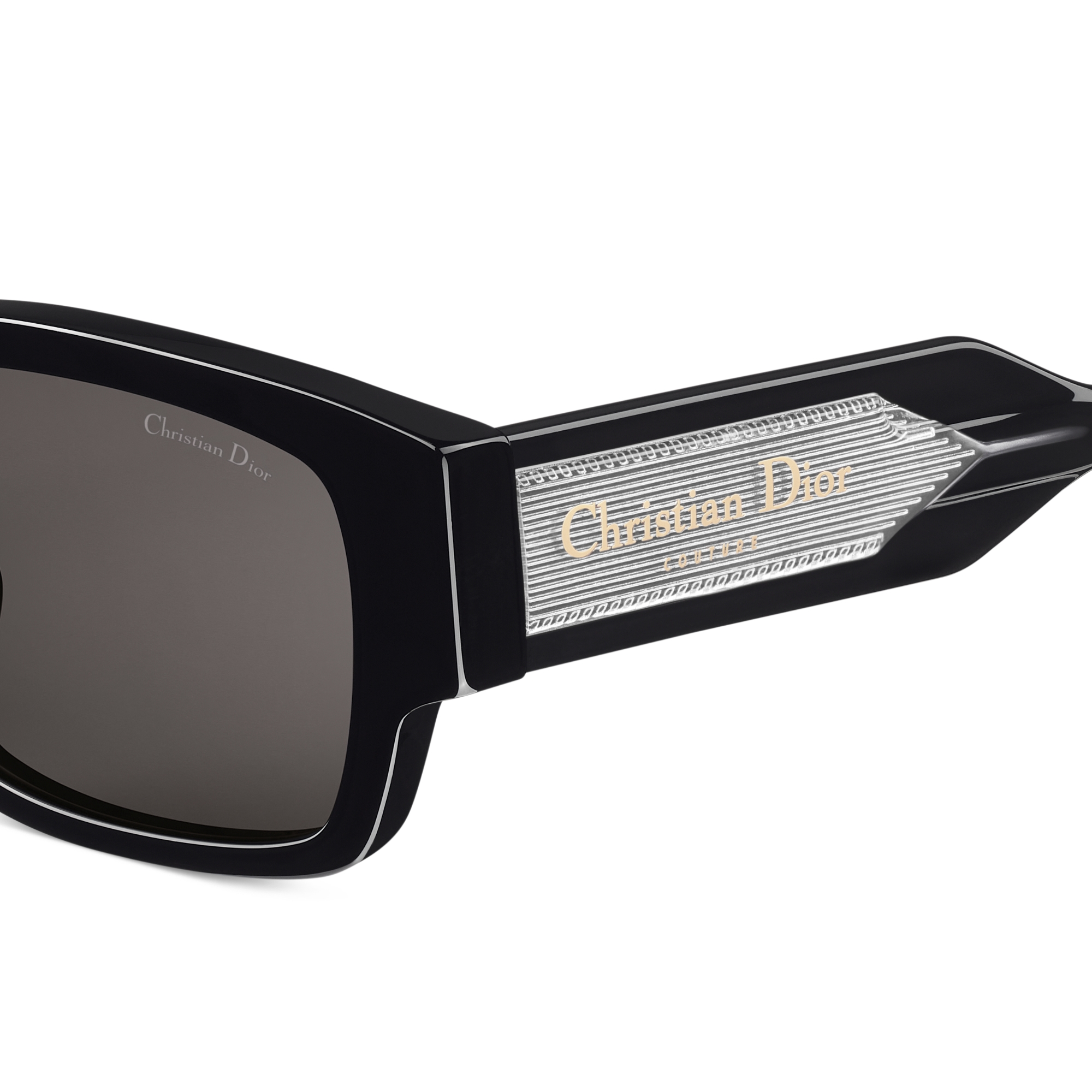 Christian Dior Label S1F Black Rectangular Sunglasses | DIOR