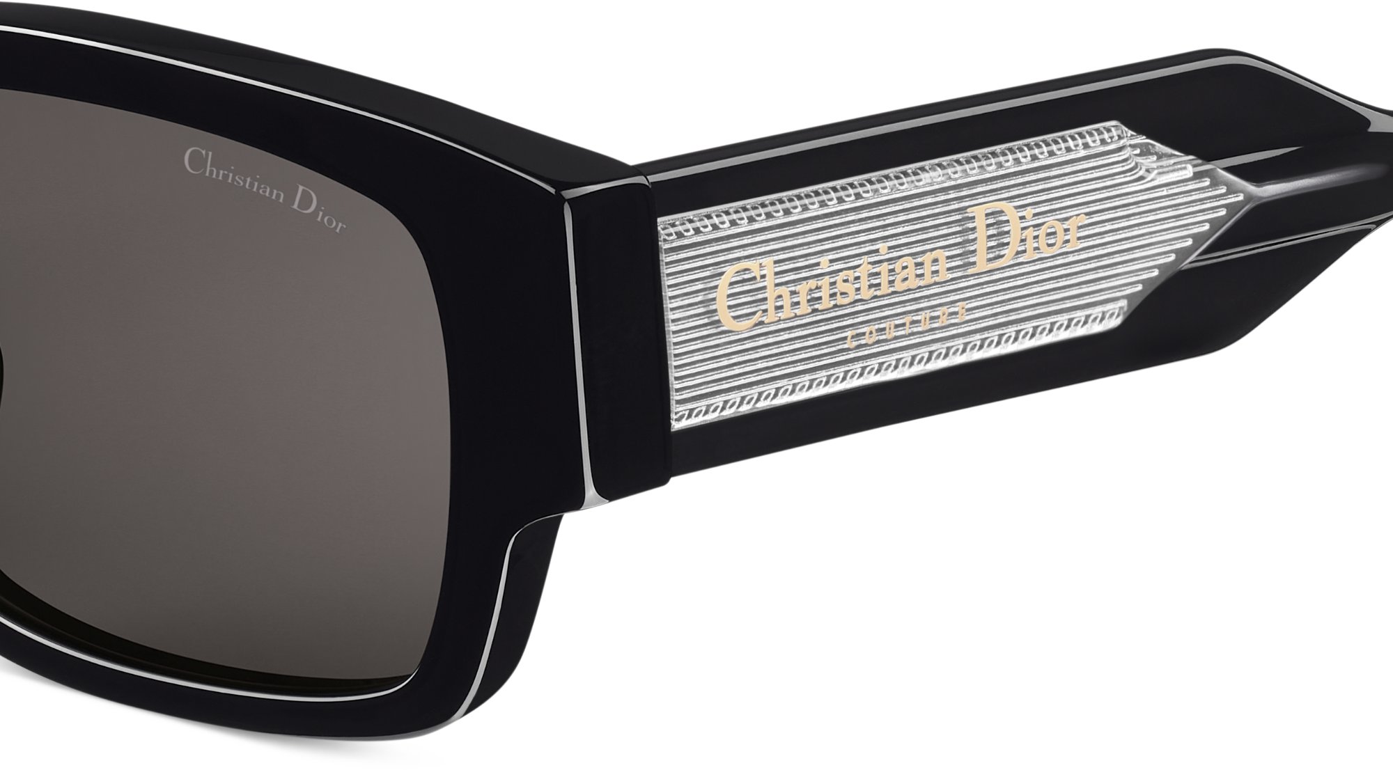 Christian Dior Label S1F Black Rectangular Sunglasses | DIOR
