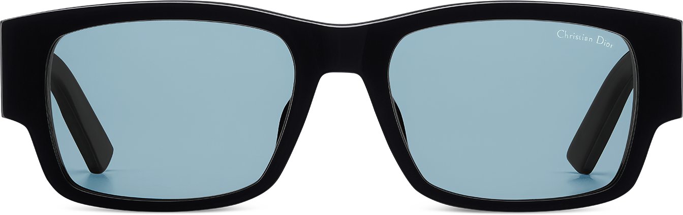 Christian Dior Label S1F Black Rectangular Sunglasses | DIOR