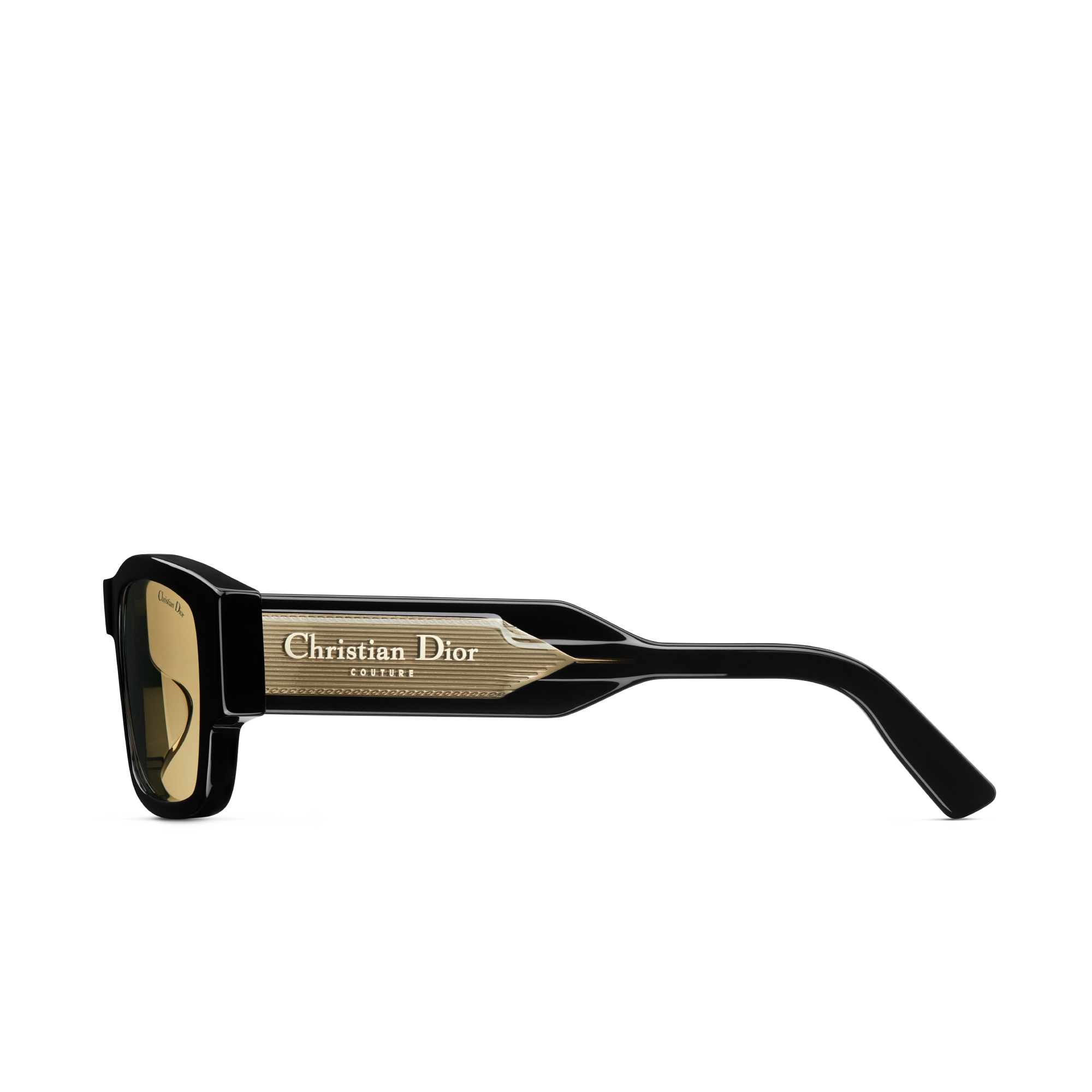 Christian Dior Label S1F Black Rectangular Sunglasses | DIOR