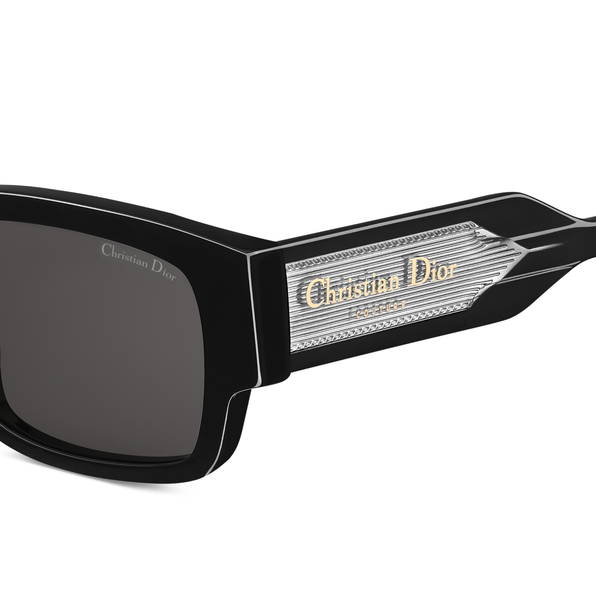 Christian Dior Label S1I Black Rectangular Sunglasses | DIOR