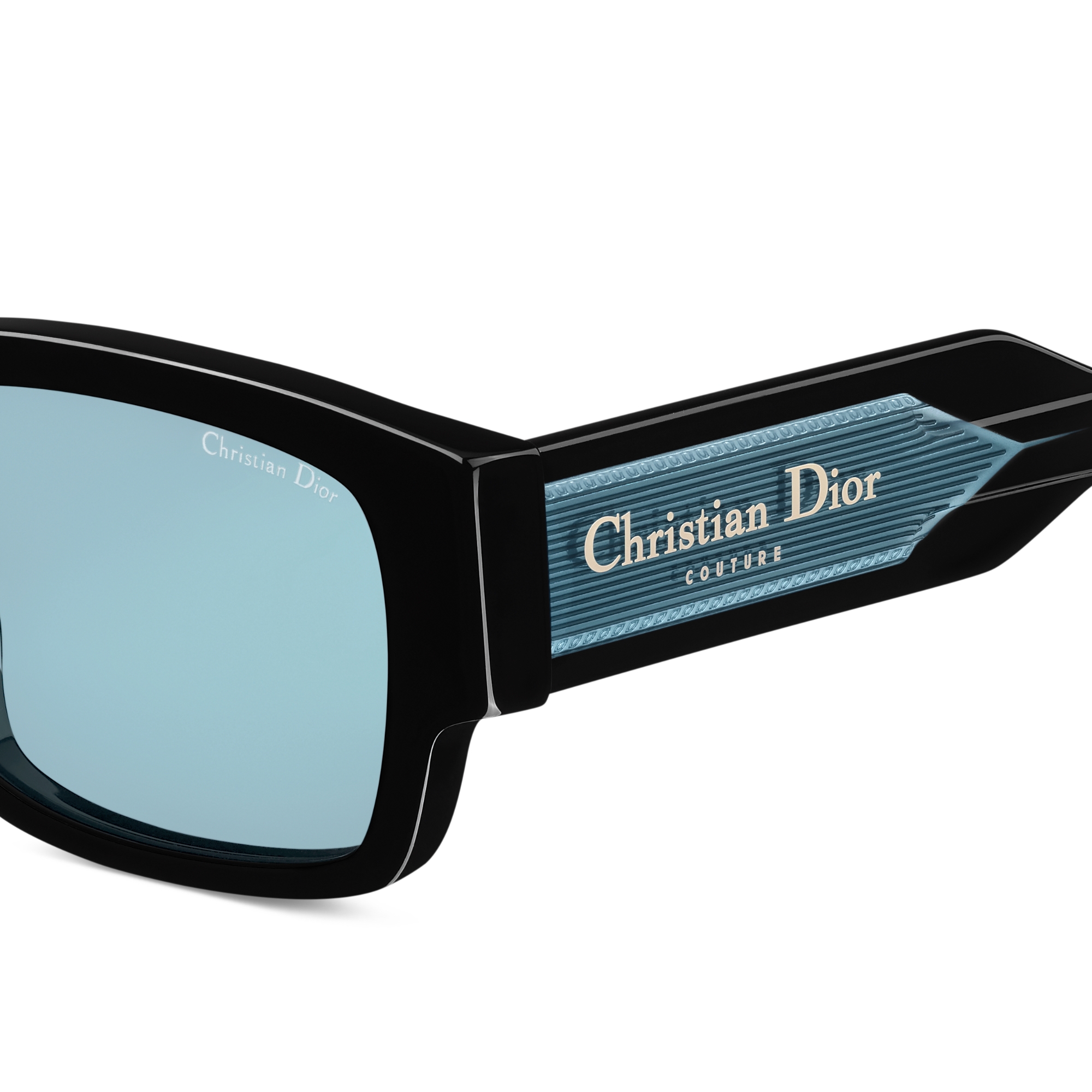 Christian Dior Label S1I Black Rectangular Sunglasses | DIOR
