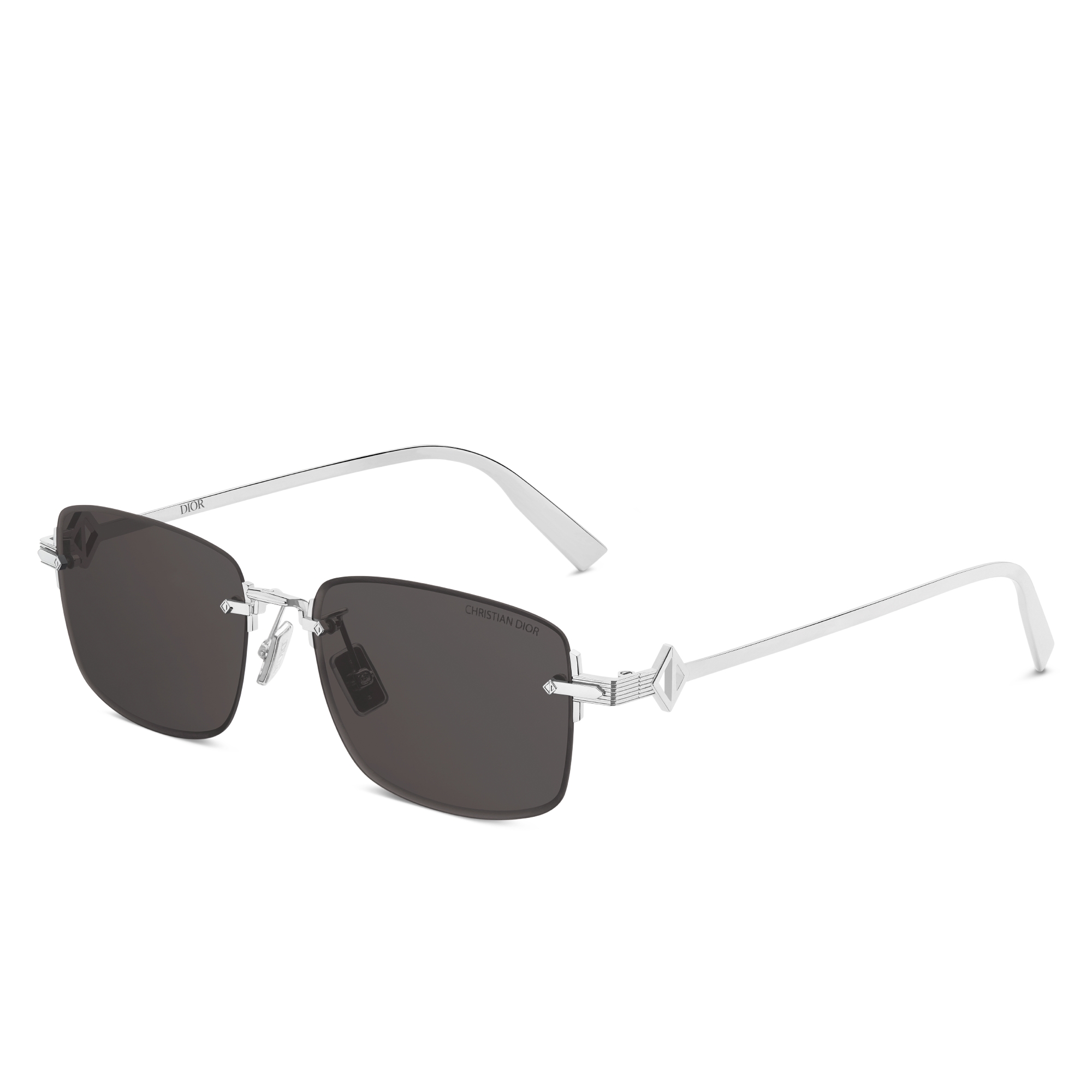 CD Diamond S11F Gray Rectangular Sunglasses | DIOR