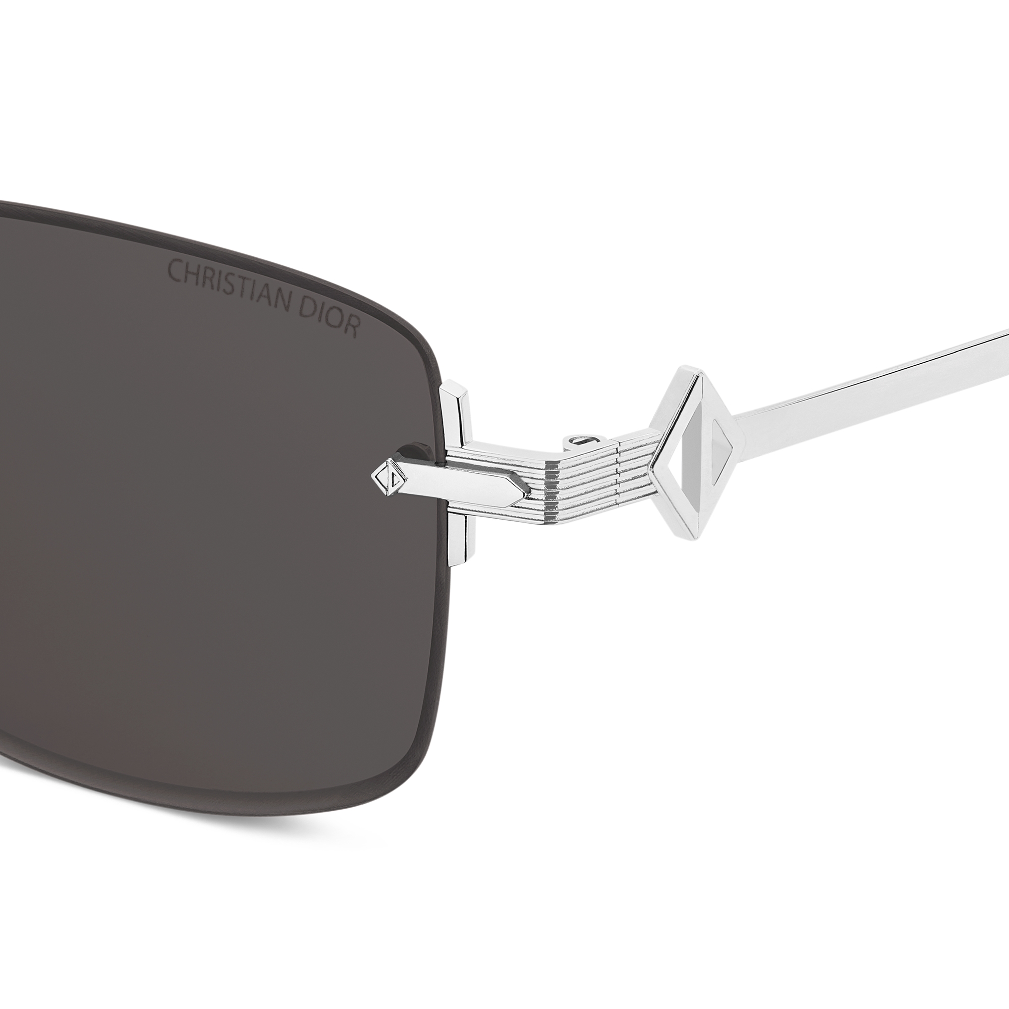 CD Diamond S11F Gray Rectangular Sunglasses | DIOR