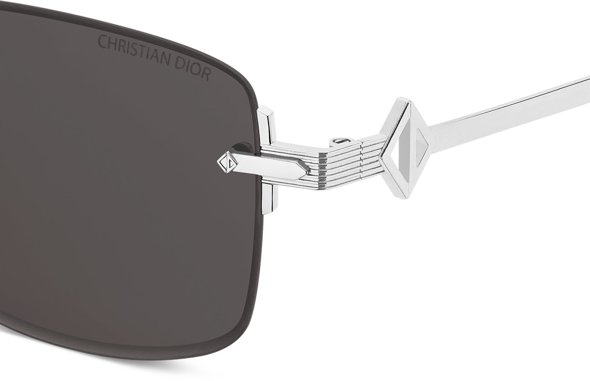 CD Diamond S11F Gray Rectangular Sunglasses | DIOR