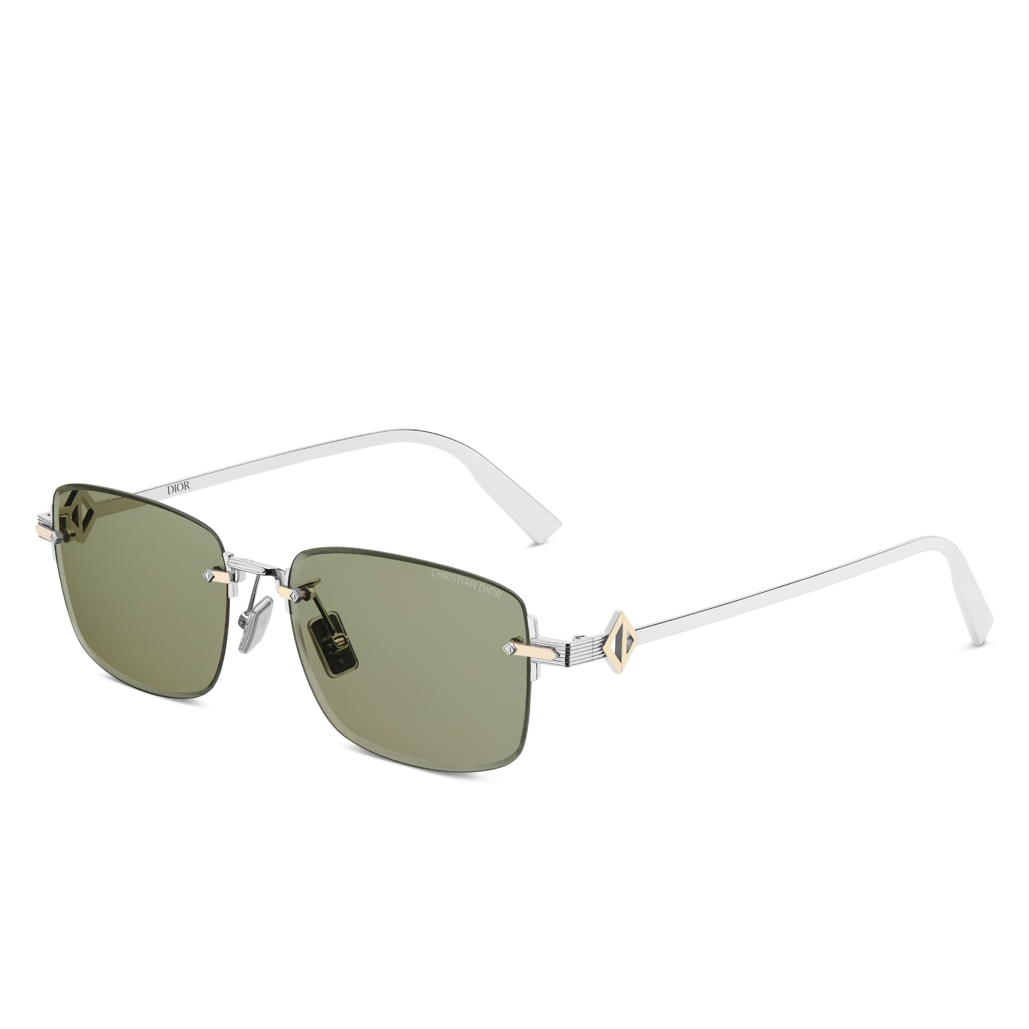 CD Diamond S11F Gray Rectangular Sunglasses | DIOR