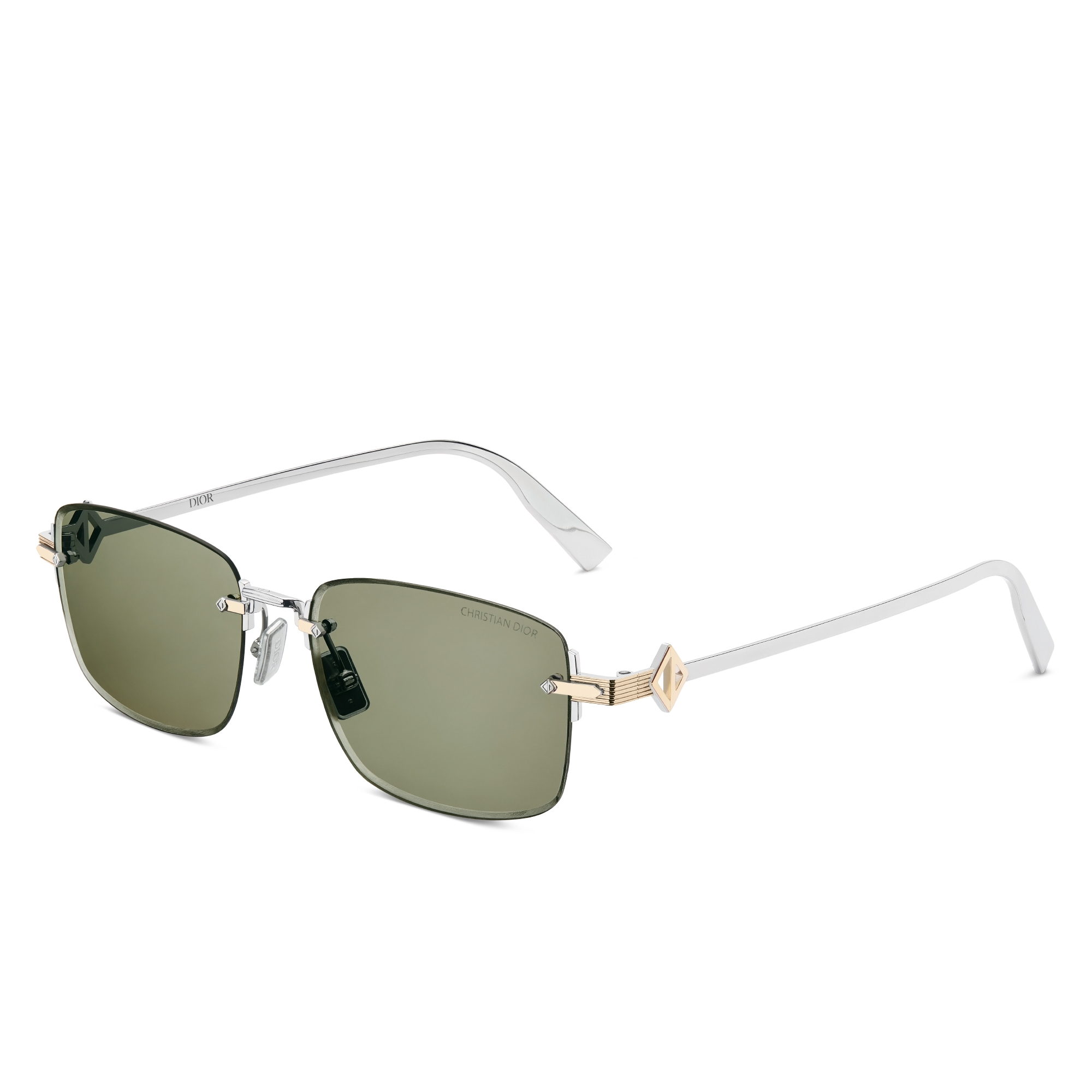 CD Diamond S11U Gray Rectangular Sunglasses | DIOR