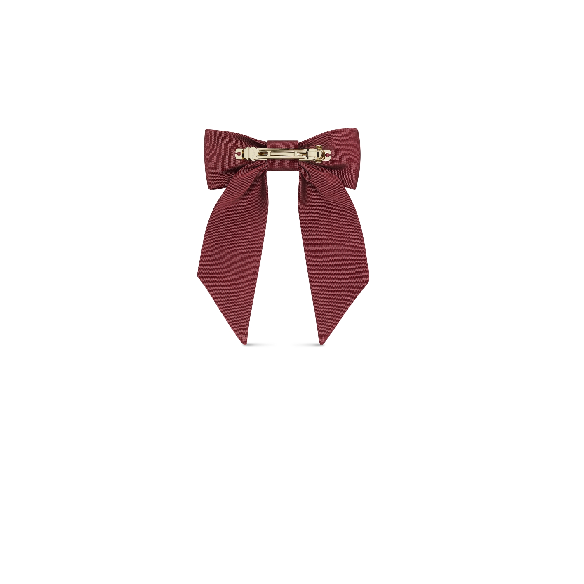 Large Dior Twist Bow Burgundy Grosgrain-Effect Technical Fabric | DIOR