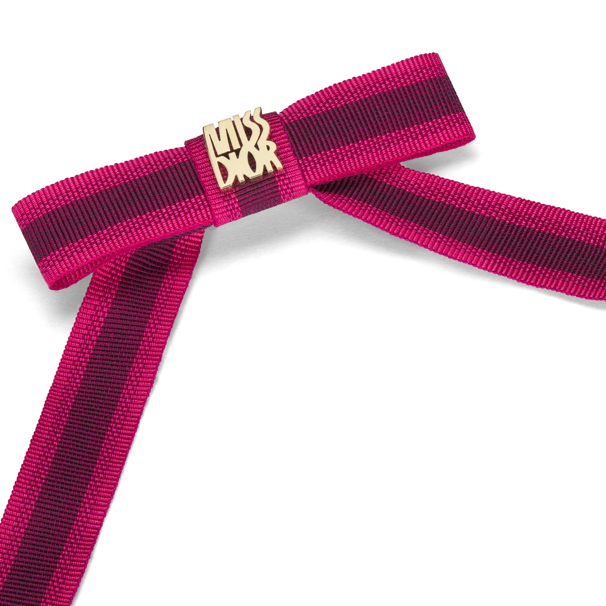 Miss Dior - Dior Twist Bow with Dior Bayadère Motif Pink and Purple ...